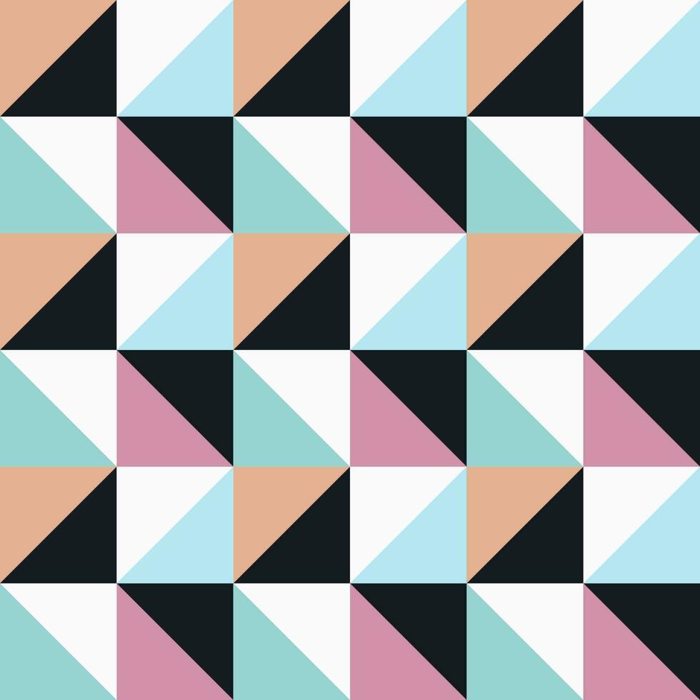 Seamless vector geometric color pattern background. Full color modern ...