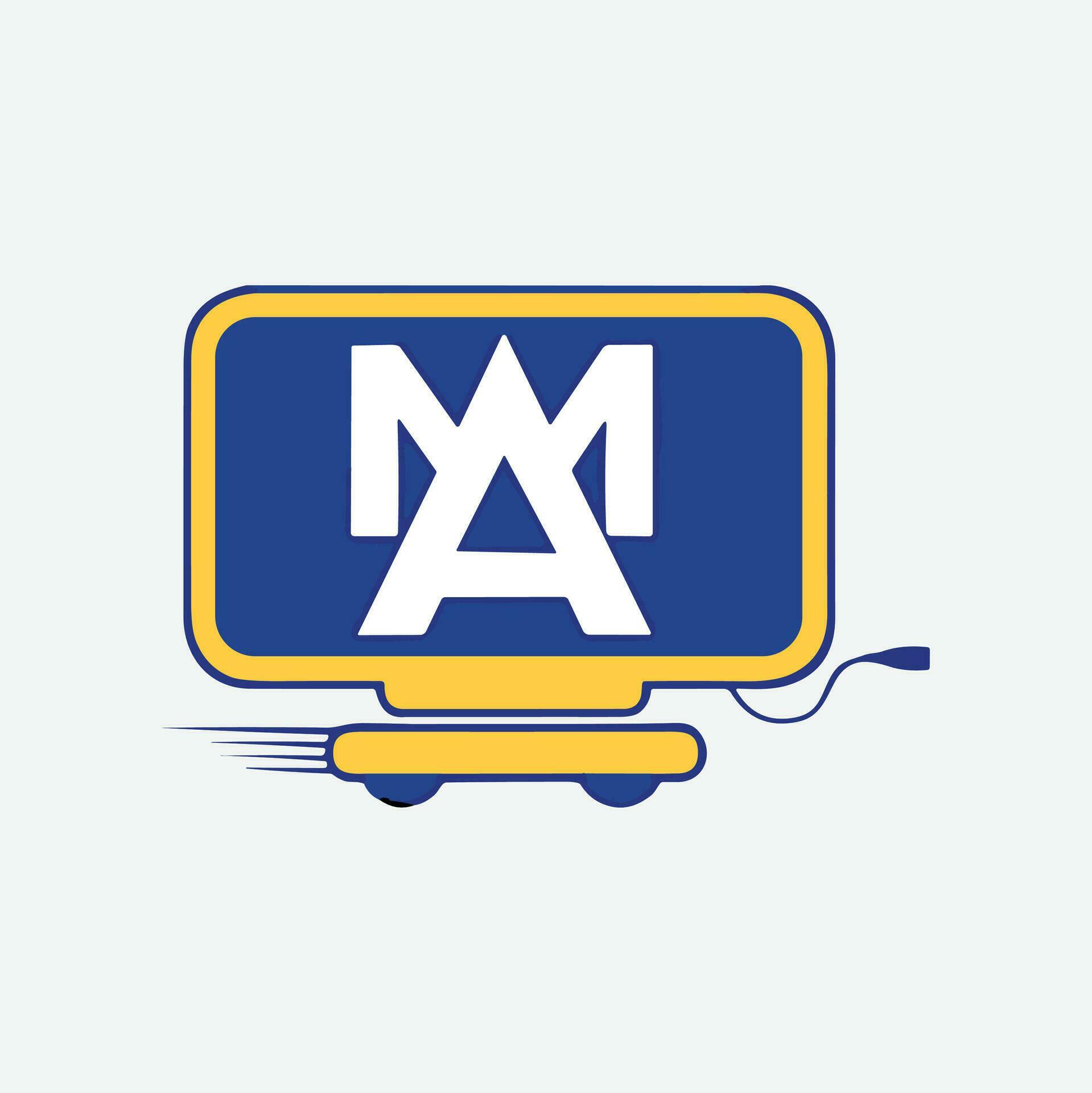 Pixel Computer Technology Logo template designs, computer Service logo ...