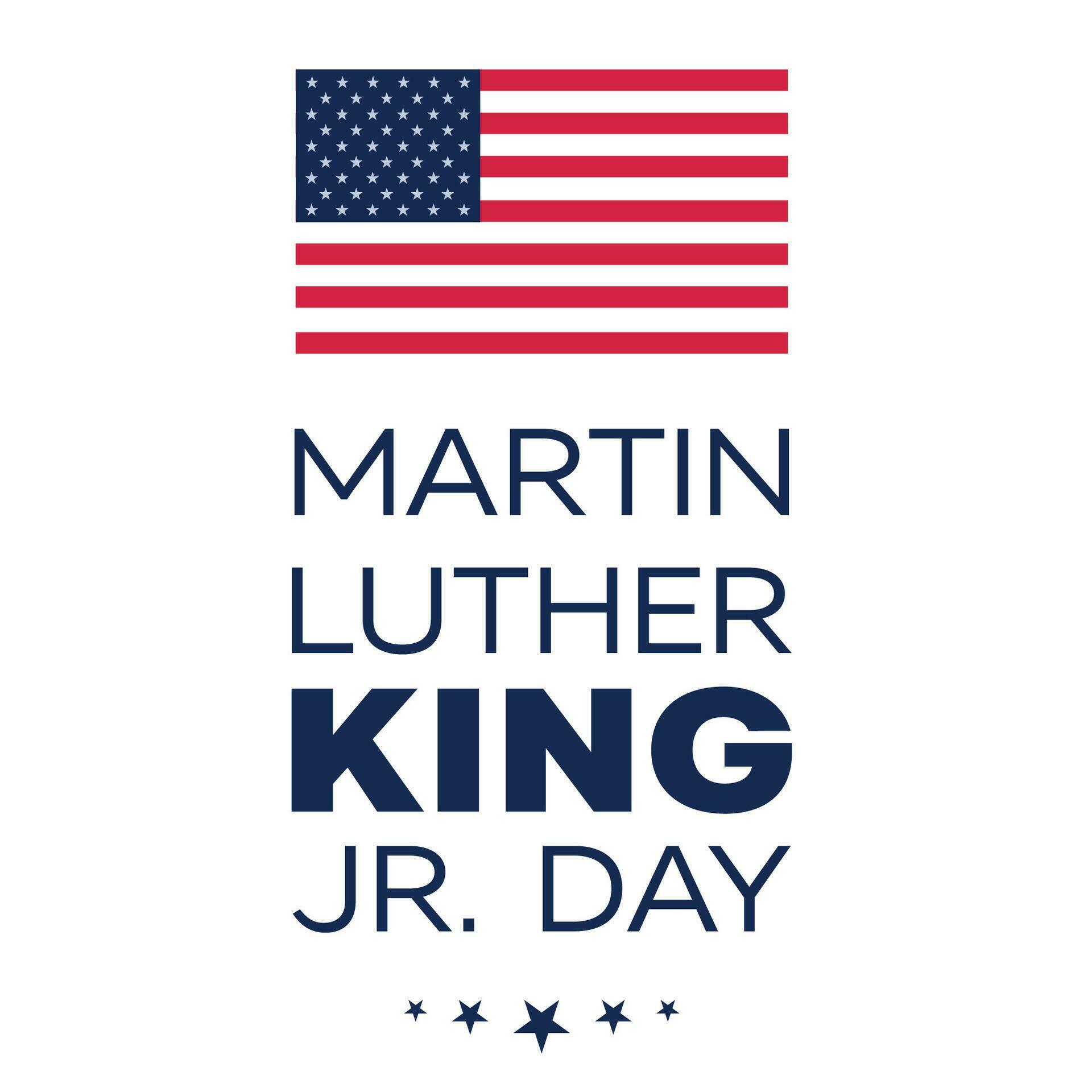 Martin Luther King Jr. Day banner. MLK Day vector background, emblem ...