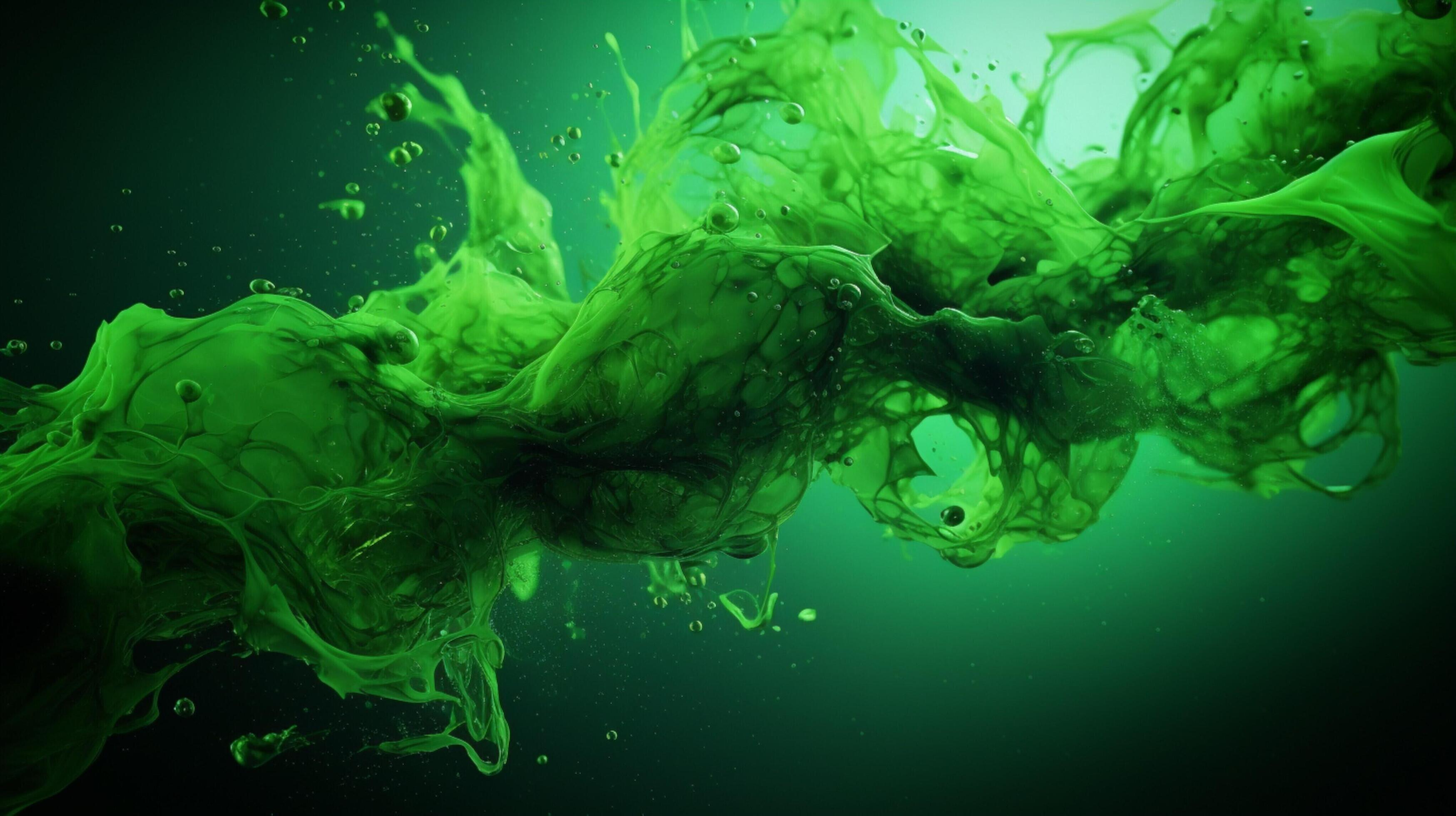 AI generated Green color splash background 36185870 Stock Photo at Vecteezy