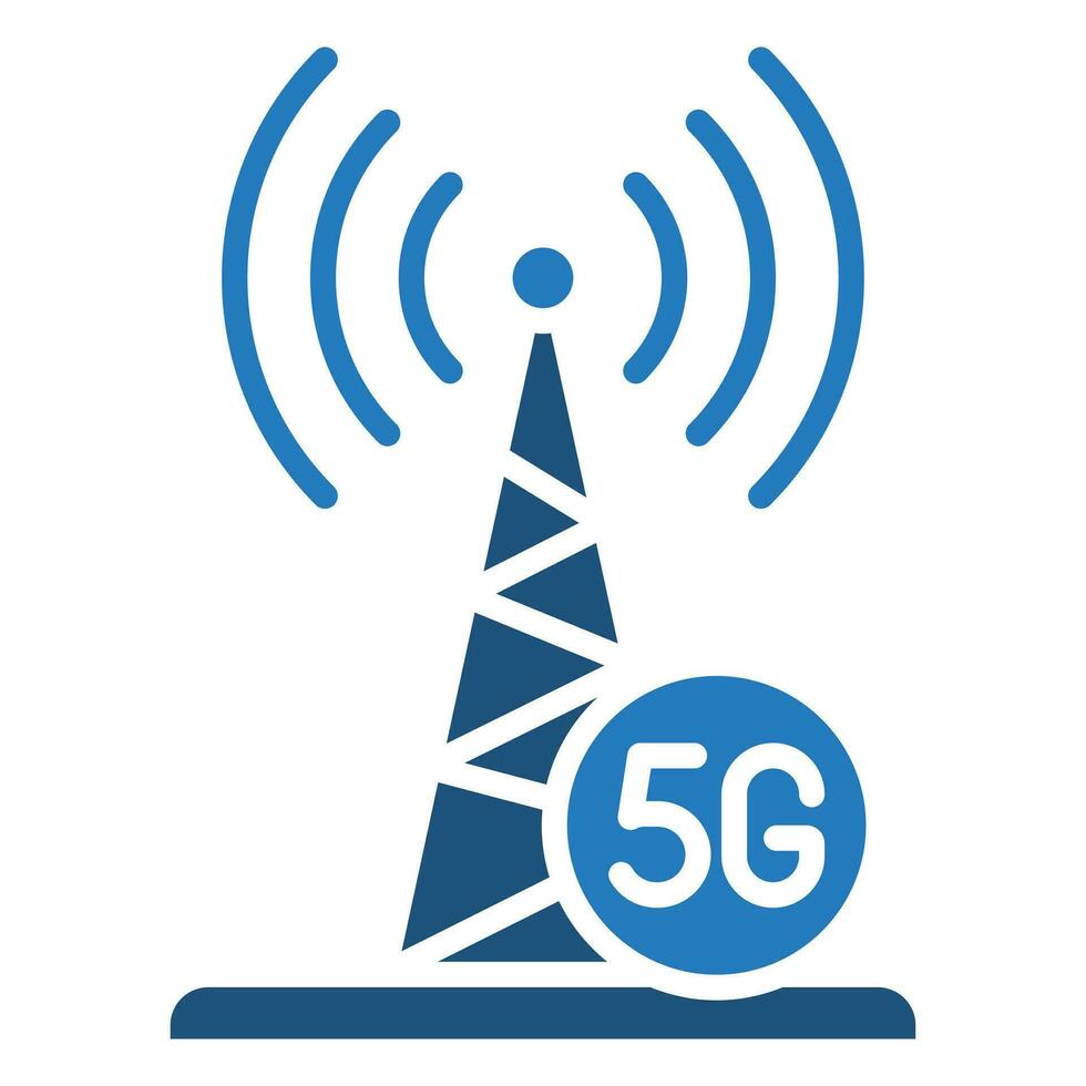 5g base estación icono línea vector ilustración 36194494 Vector en Vecteezy