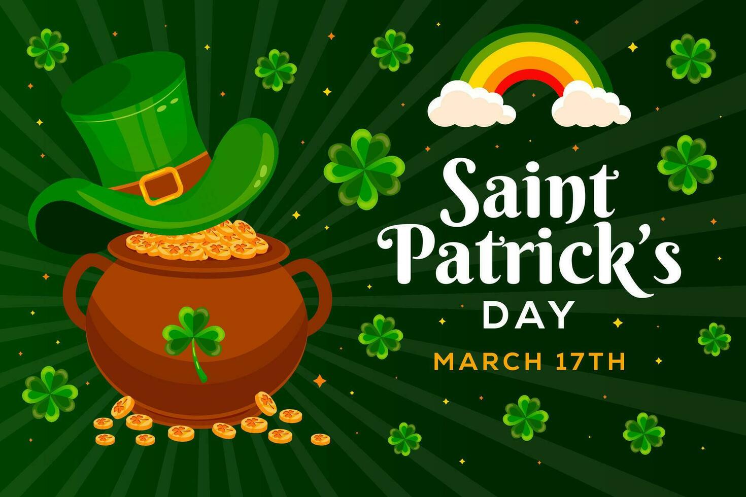 Vector Happy Saint Patricks Day Background Illustration 36194752