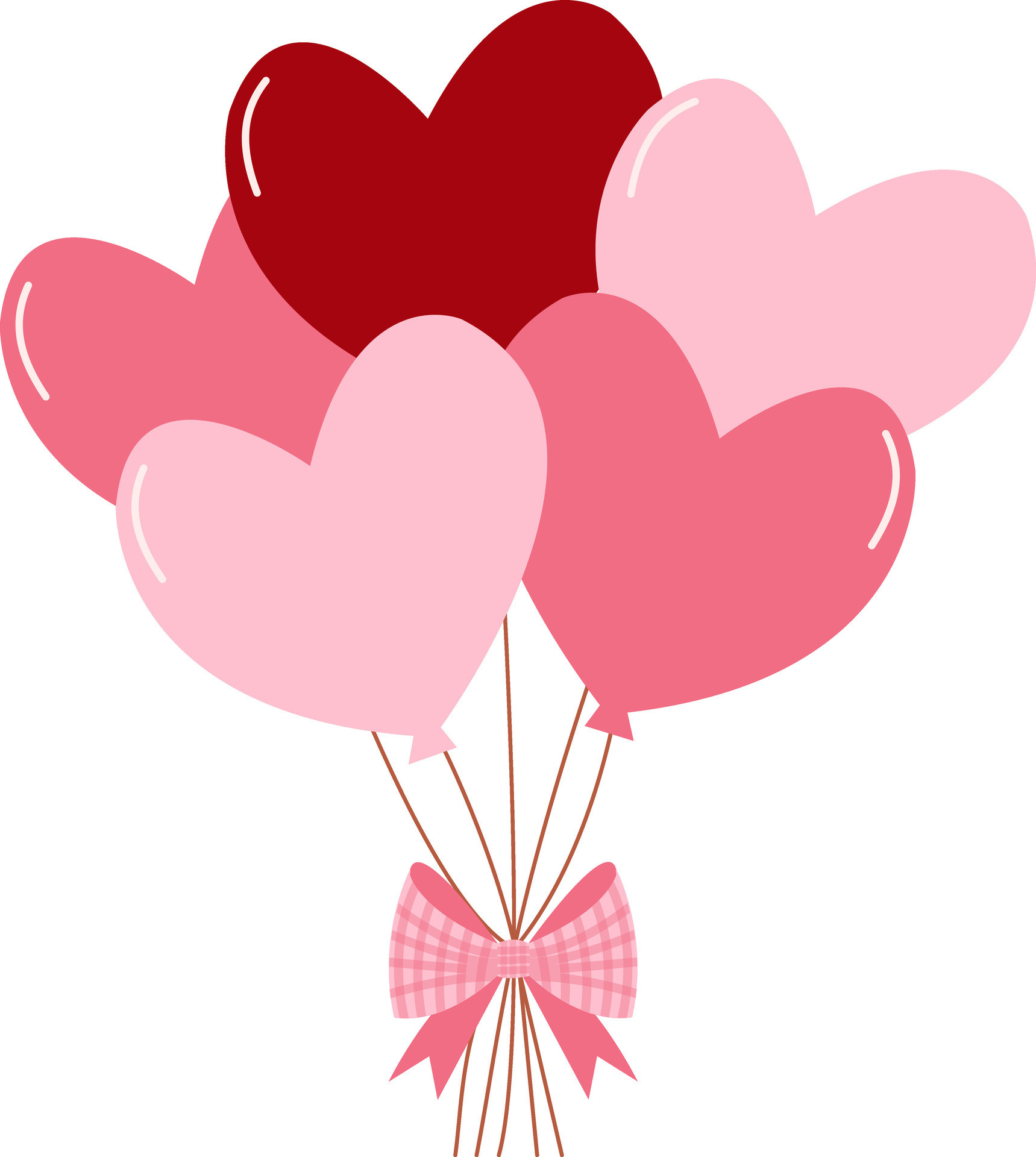 colorful heart balloons bouquet vector illustration 36195302 Vector Art ...