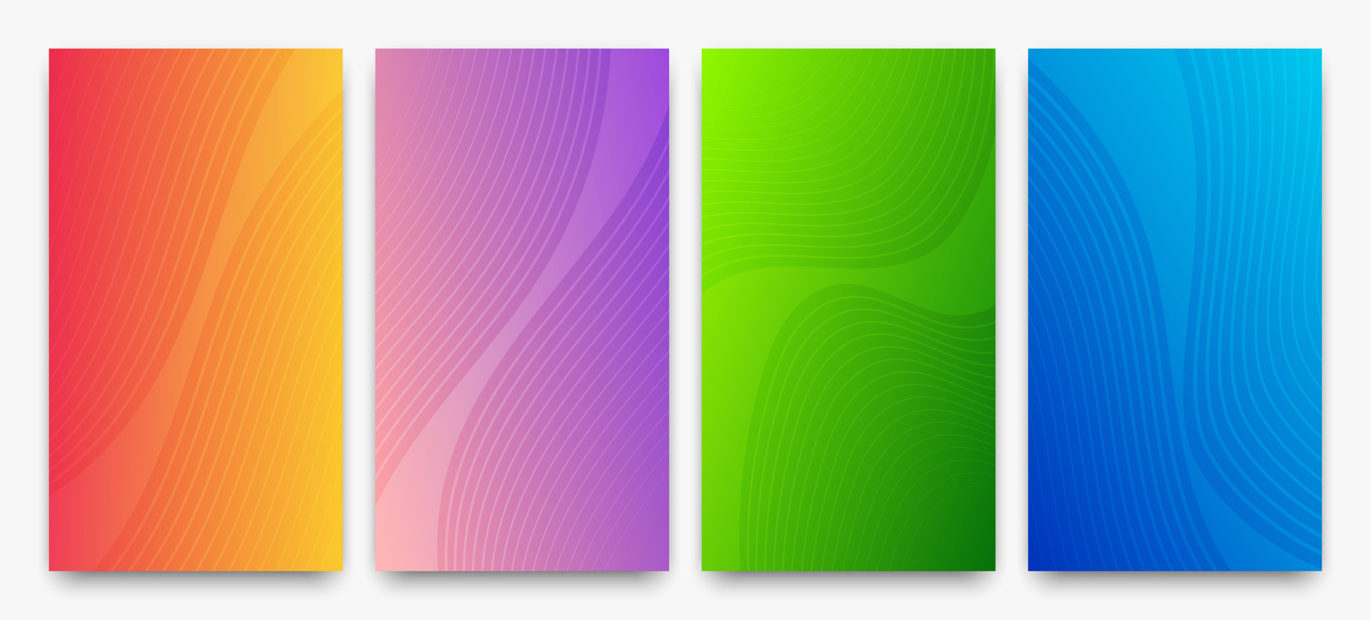 Modern Colorful Gradient Background With Lines 36197058 Vector Art At