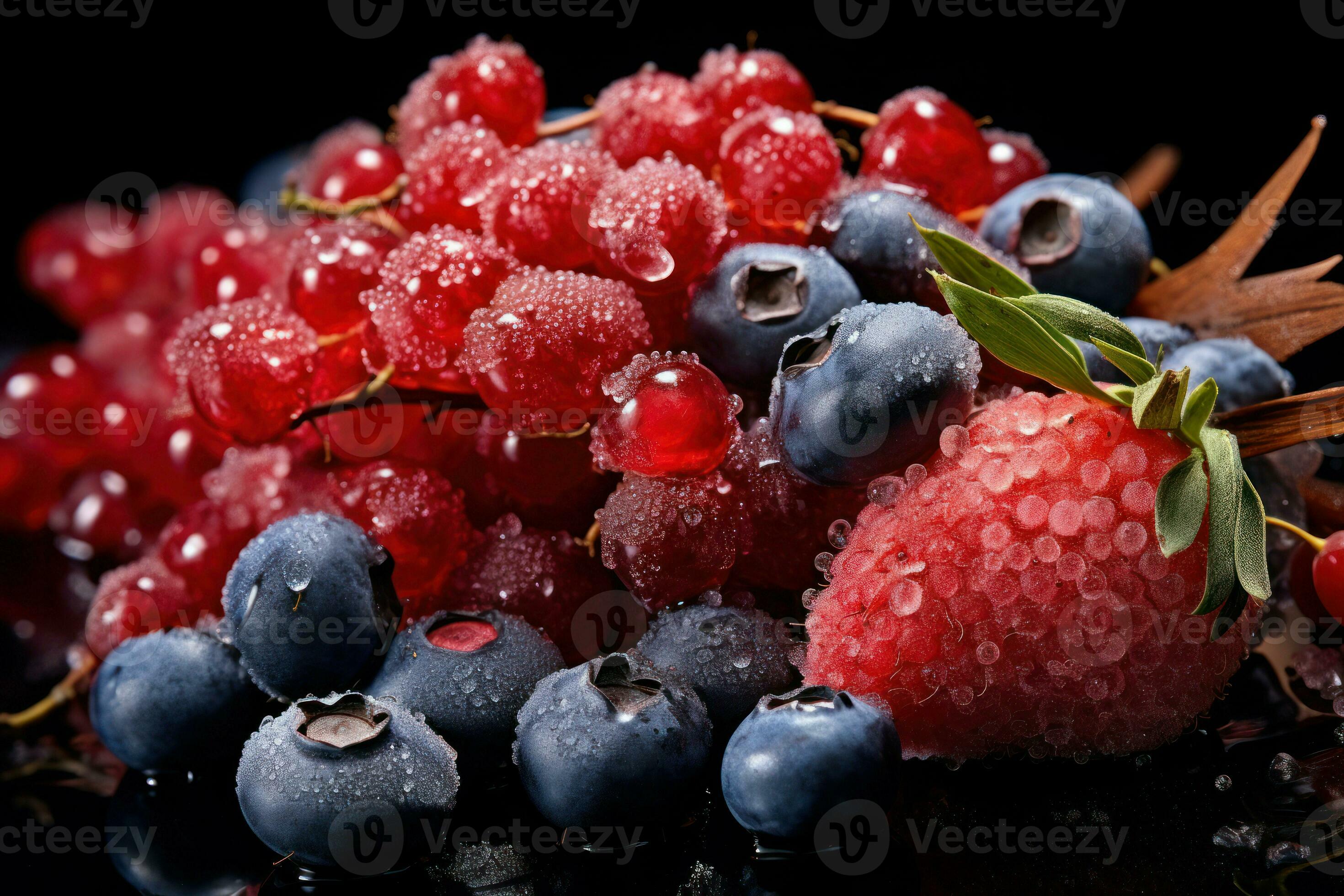AI generated Frozen Berries and Fruits - Generative AI 36200963 Stock ...