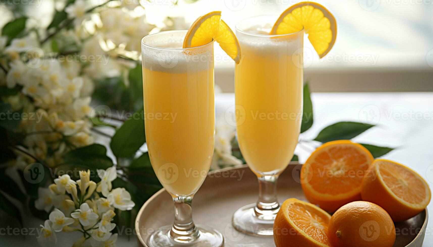 AI generated Refreshing citrus cocktail on a summer party table generated by AI 36210648 Stock ...