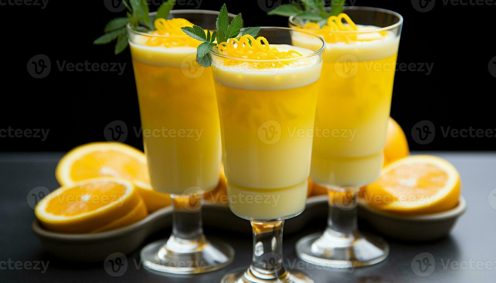 AI generated Refreshing citrus cocktail in a glass, perfect for summer generated by AI 36210673 ...