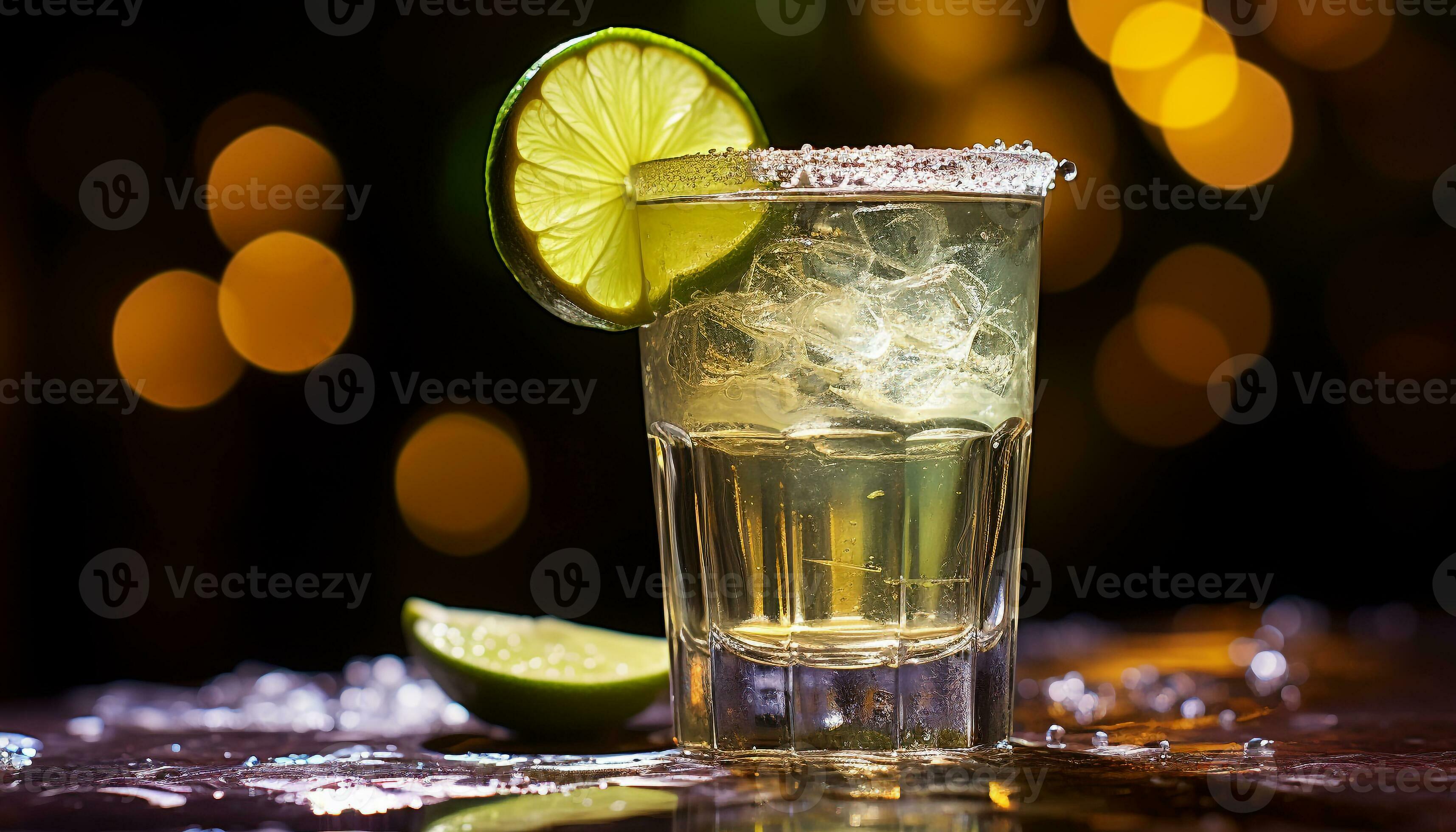 AI generated Refreshing cocktail with lime, ice, and citrus fruit generated by AI 36210788 Stock ...
