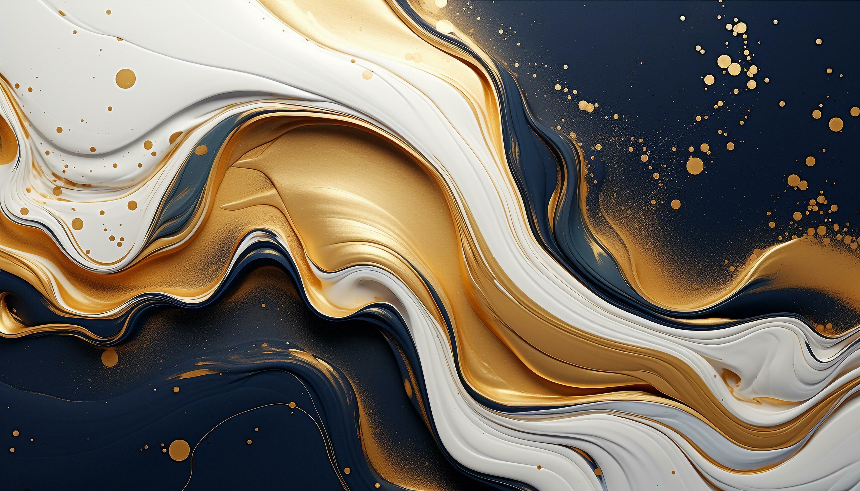 AI generated Abstract wave pattern in vibrant colors, modern design ...