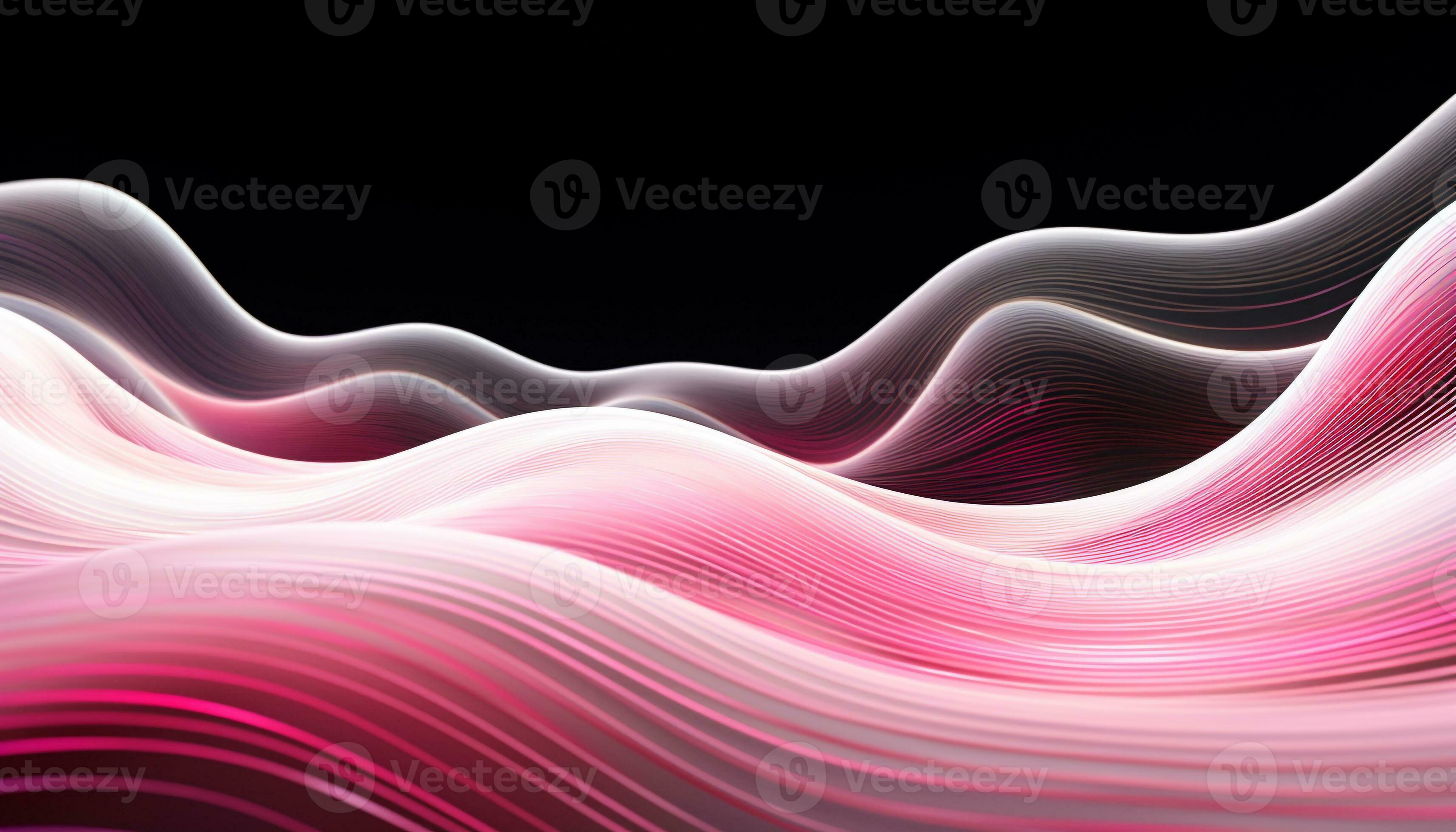 Ai Generated Abstract Wave Pattern In Vibrant Colors Digitally Generated Generated By Ai