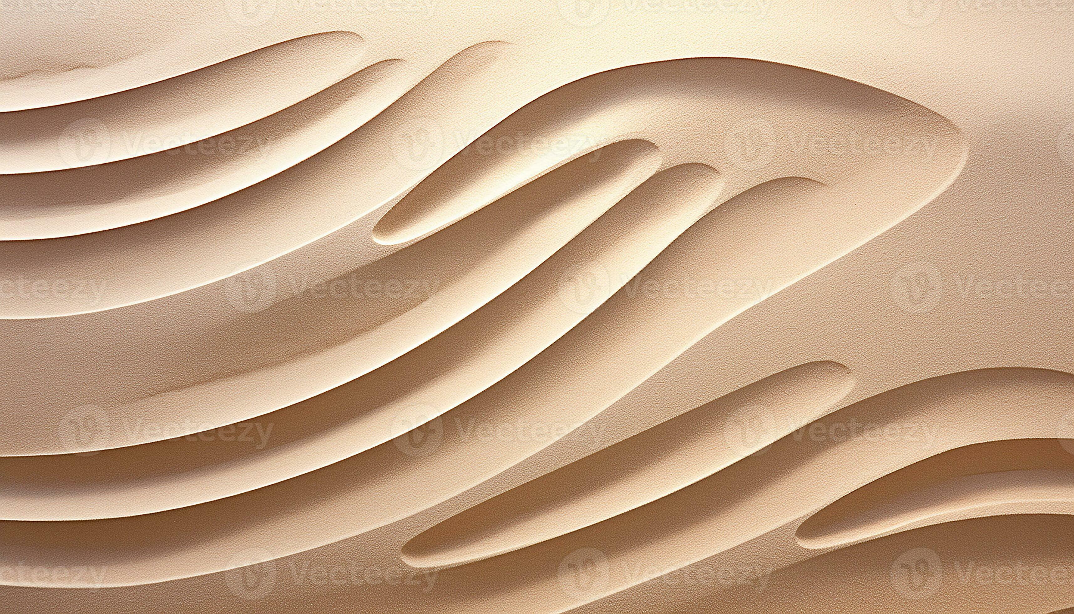 Ai Generated Abstract Wave Pattern On Beige Background Modern Design