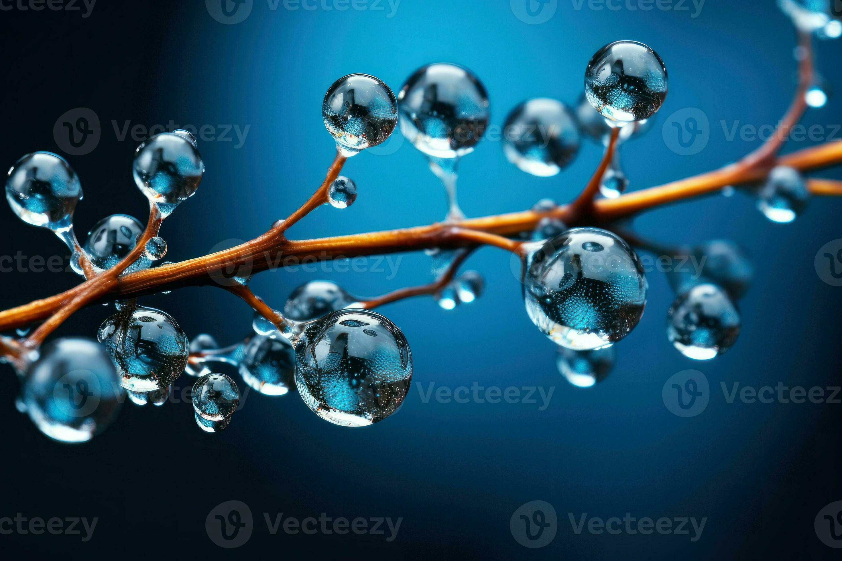 AI generated Frozen Water Droplets - Generative AI 36222402 Stock Photo at Vecteezy