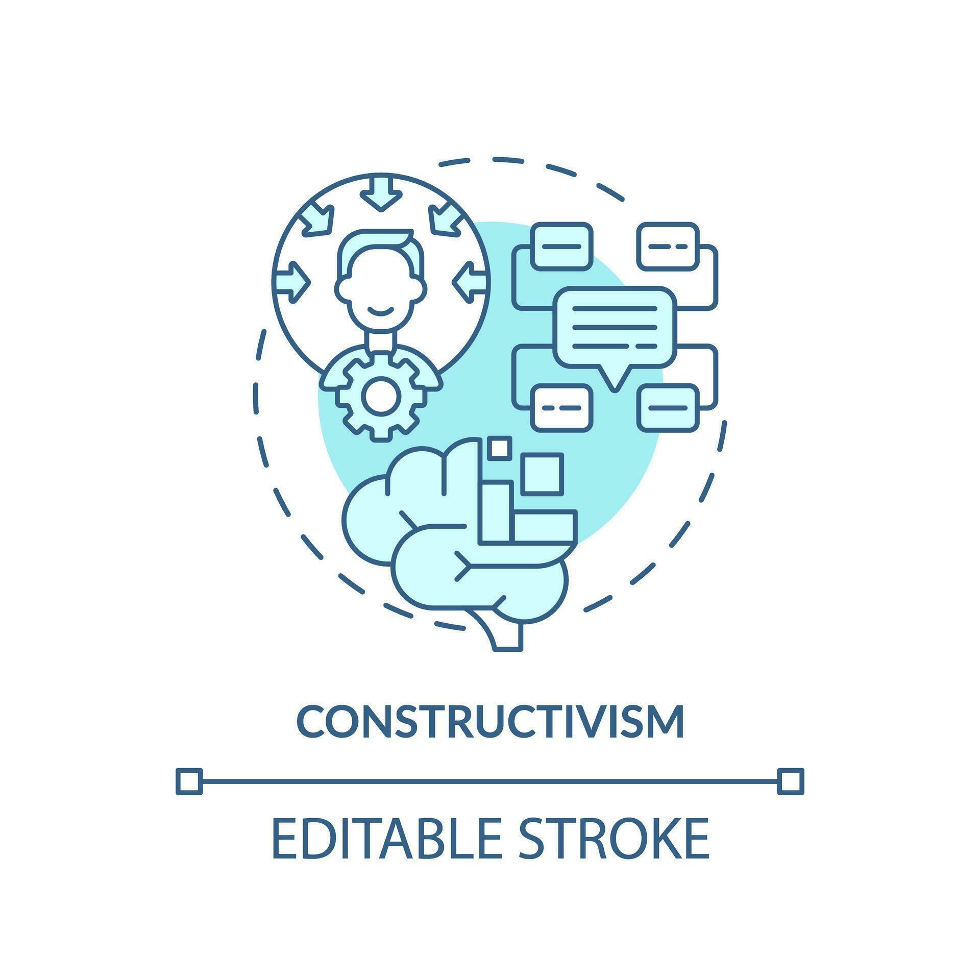 2d Editable Blue Constructivism Icon Simple Monochromatic Vector