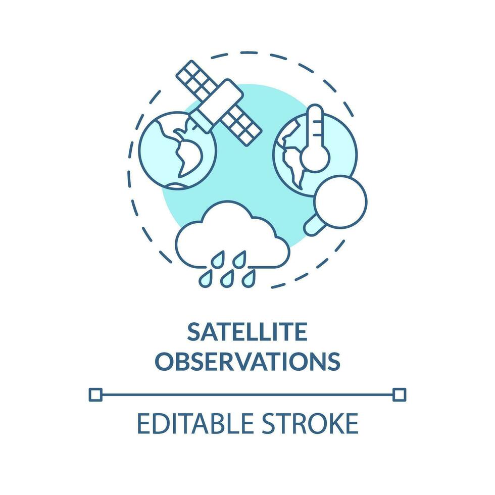 2D editable blue satellite observations icon, monochromatic isolated ... 2D editable blue satellite observations icon, monochromatic isolated ...