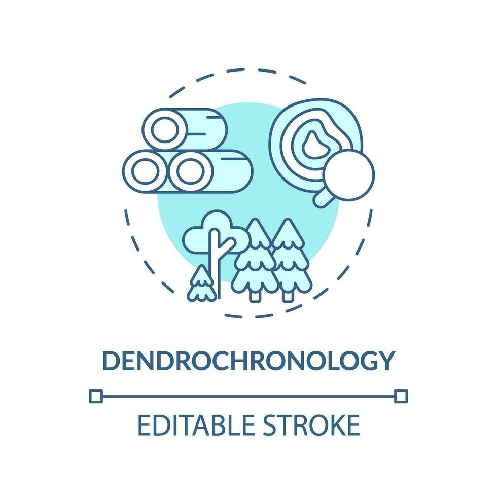 2D editable blue dendrochronology icon, monochromatic isolated vector ... 2D editable blue dendrochronology icon, monochromatic isolated vector ...