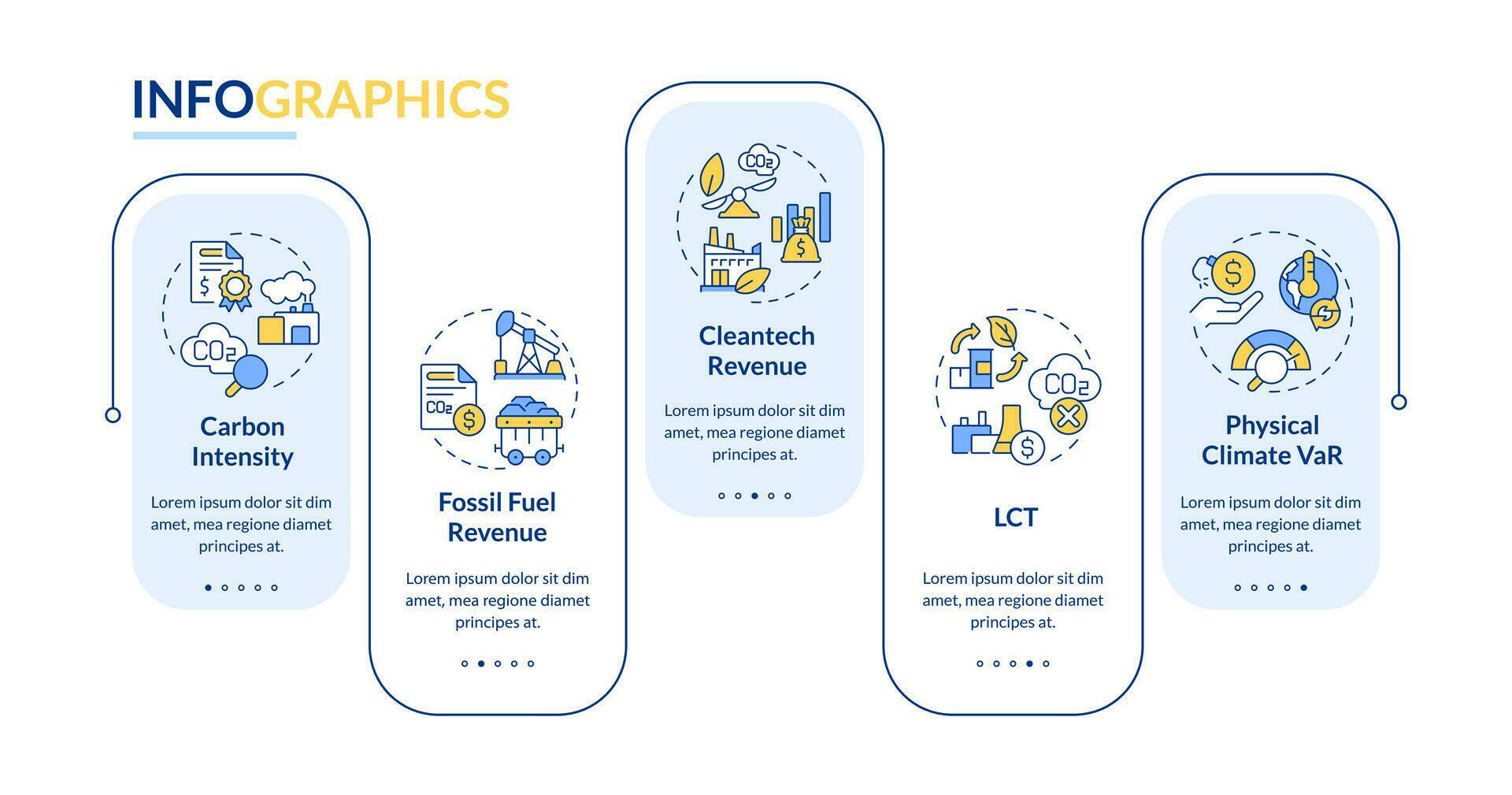 2D climate metrics vector infographics template with simple linear ...