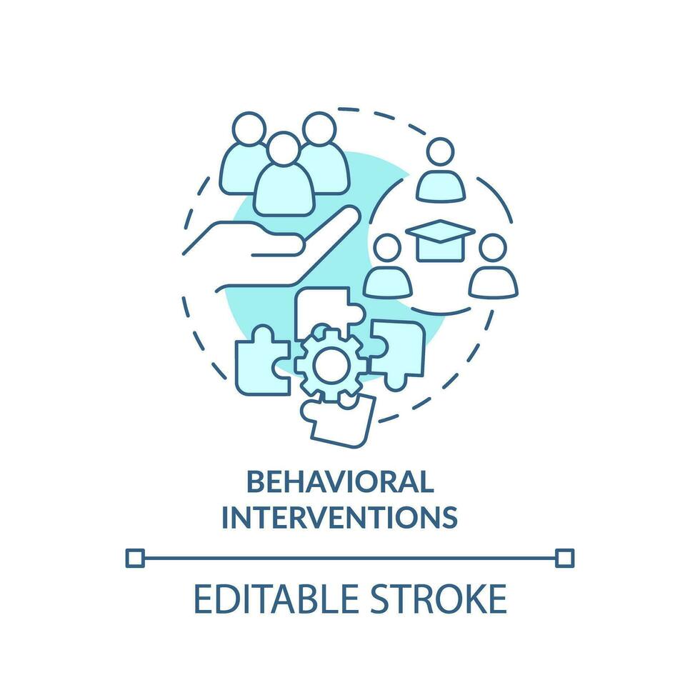 2D editable blue behavioral interventions icon, simple monochromatic ... 2D editable blue behavioral interventions icon, simple monochromatic ...