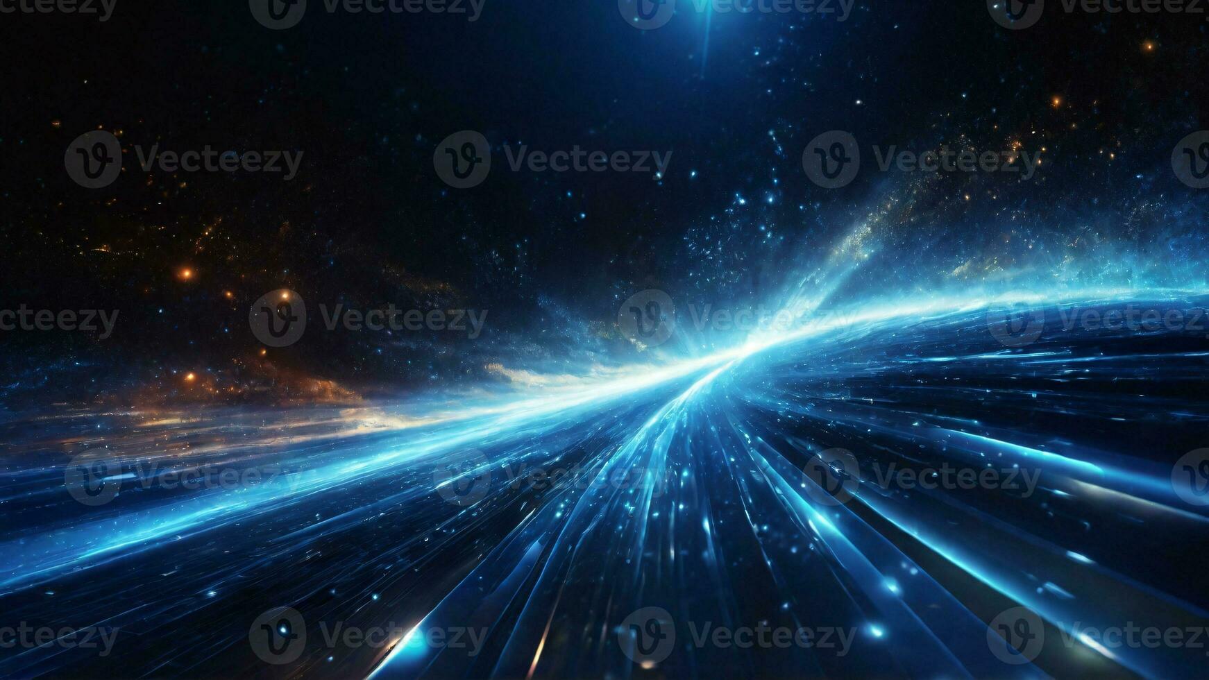 AI generated Futuristic technology background with glowing lines and ...