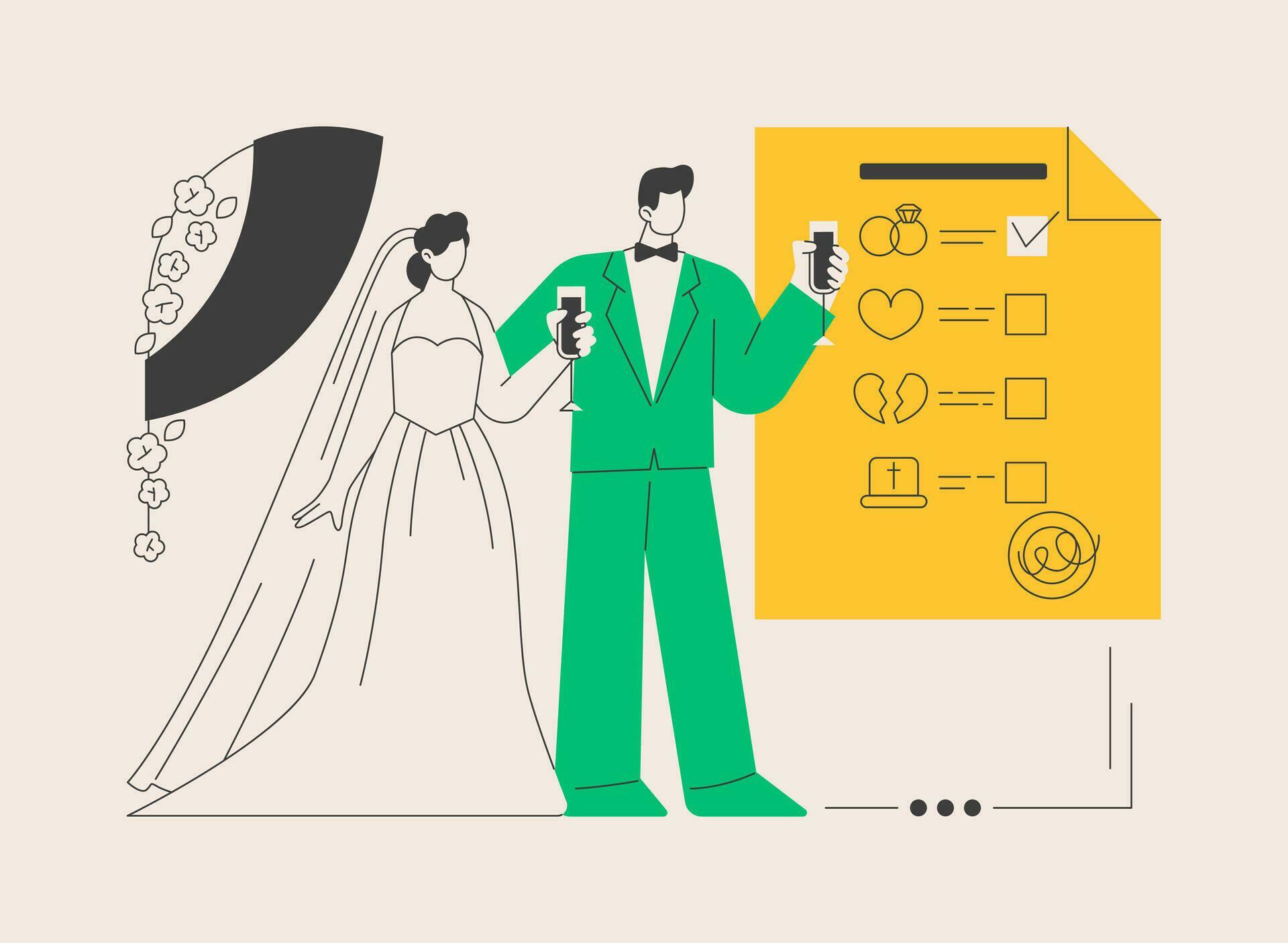 Marital Status Abstract Concept Vector Illustration 36231397 Vector