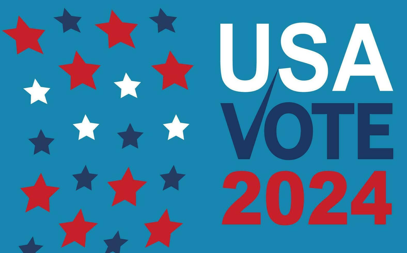 2024 Presidential election day in USA, november 5, card design. Vote ...