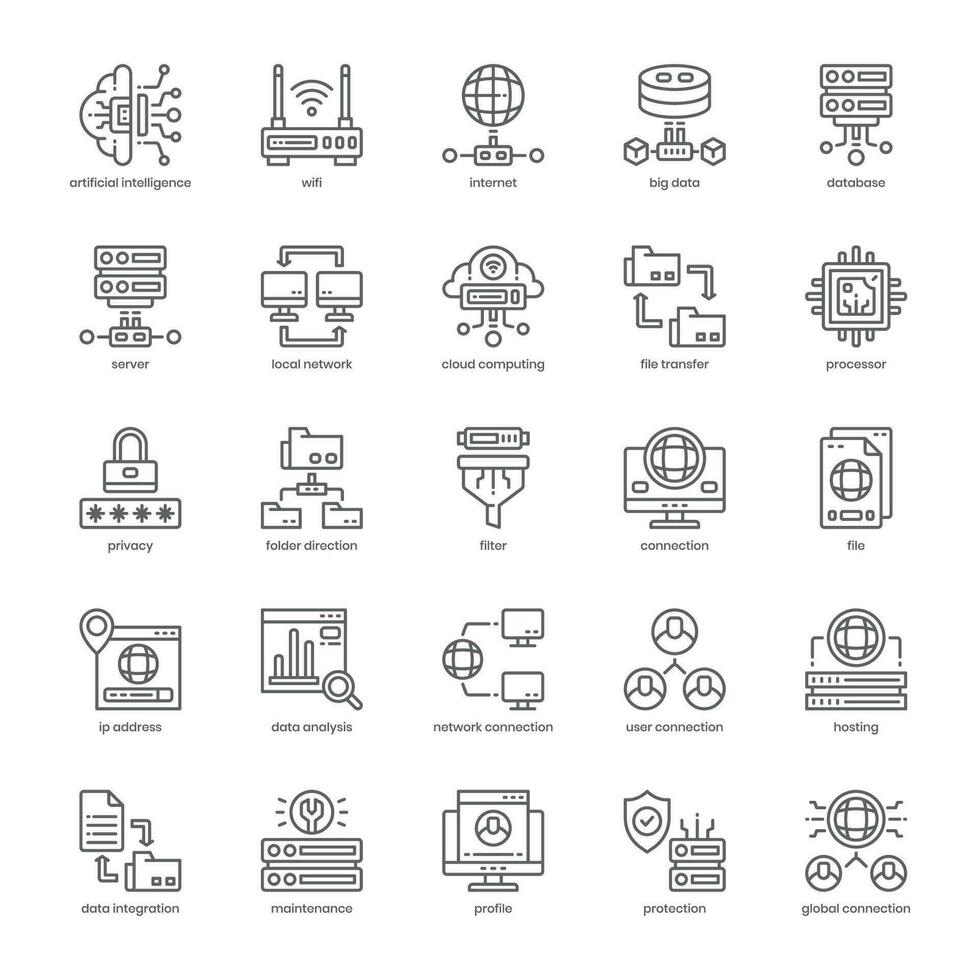 Big Data Icon Pack For Your Website Design Logo App And User