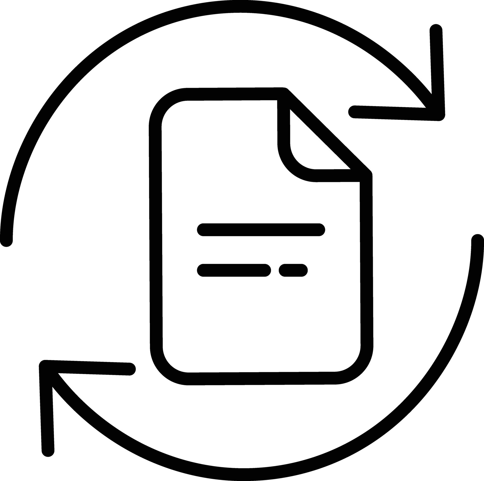 Refresh File Outline Vector Illustration Icon 36233915 Vector Art At Vecteezy