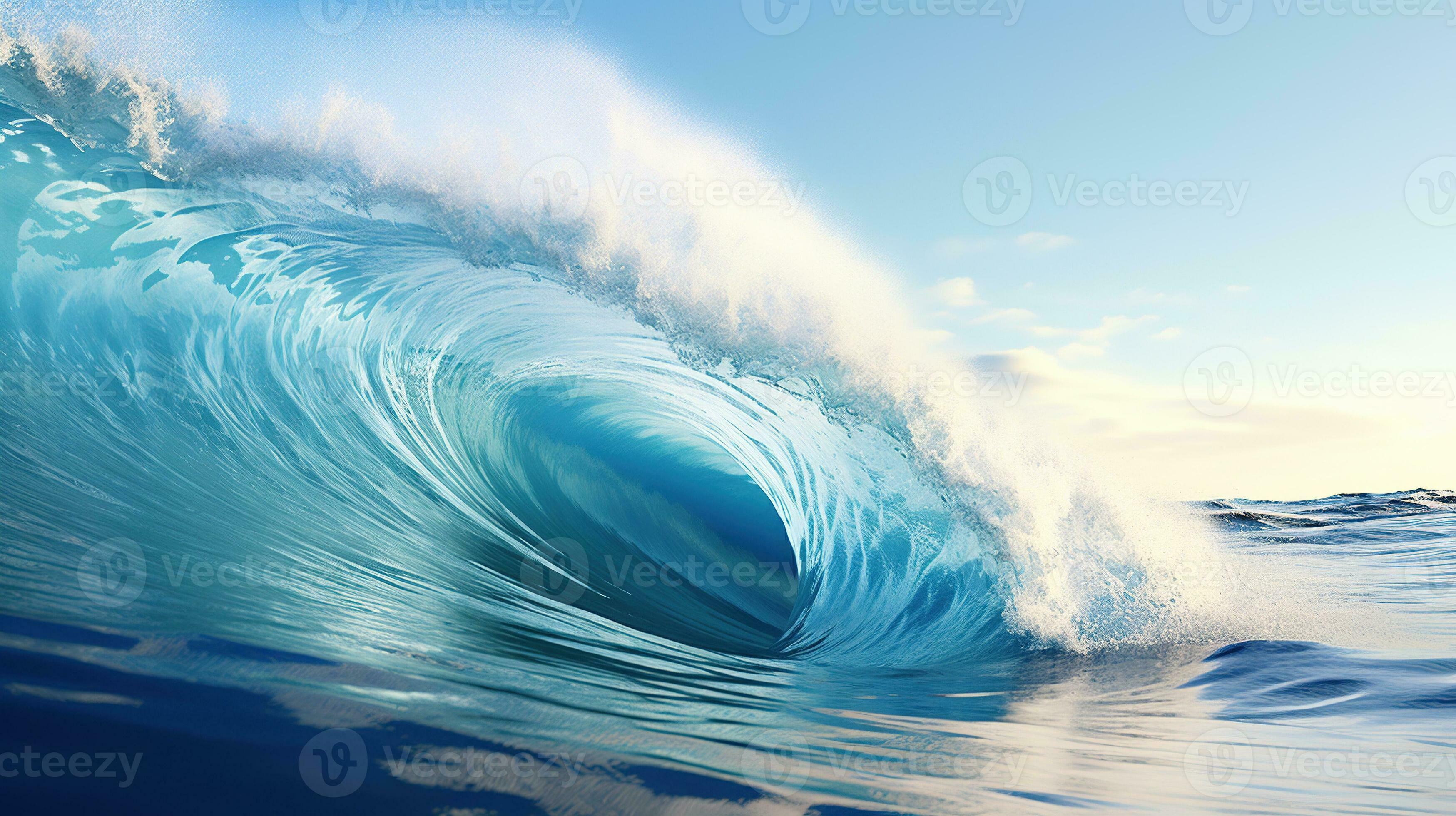 AI generated Ocean Wave. Nature, Sea, Beach, Extreme Weather Concept 36233921 Stock Photo at ...