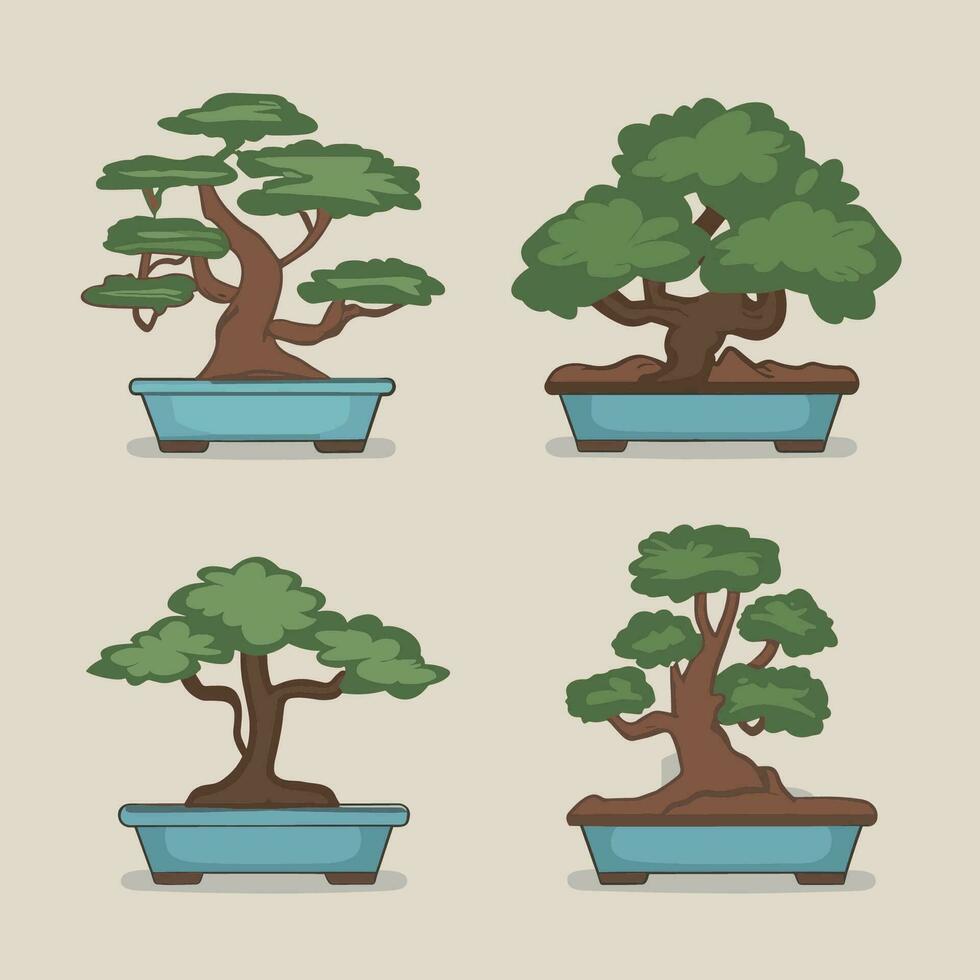 set of bonsai tree vector illustration set bonsai tree vector ... set of bonsai tree vector illustration set bonsai tree vector ...