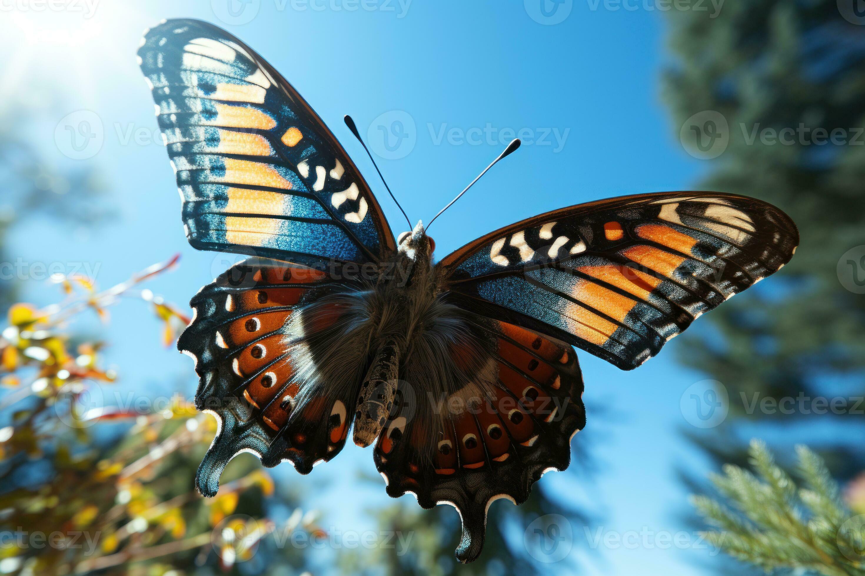 AI generated A graceful butterfly in flight symbolizing the ripple ...