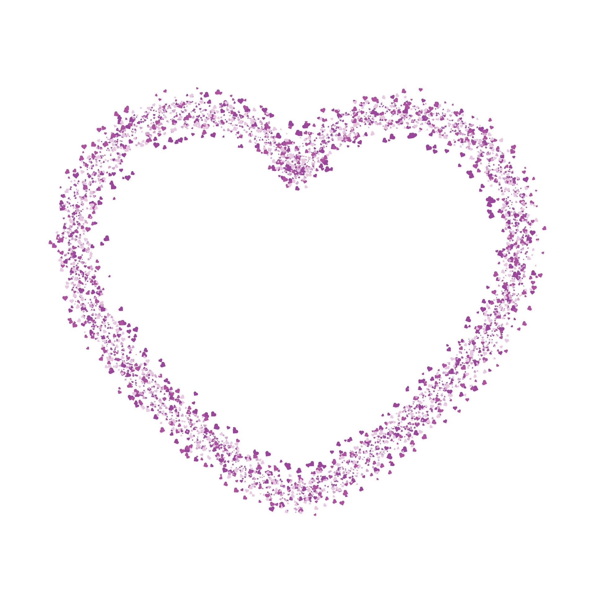 Vector valentines day background with heart shaped border design ...