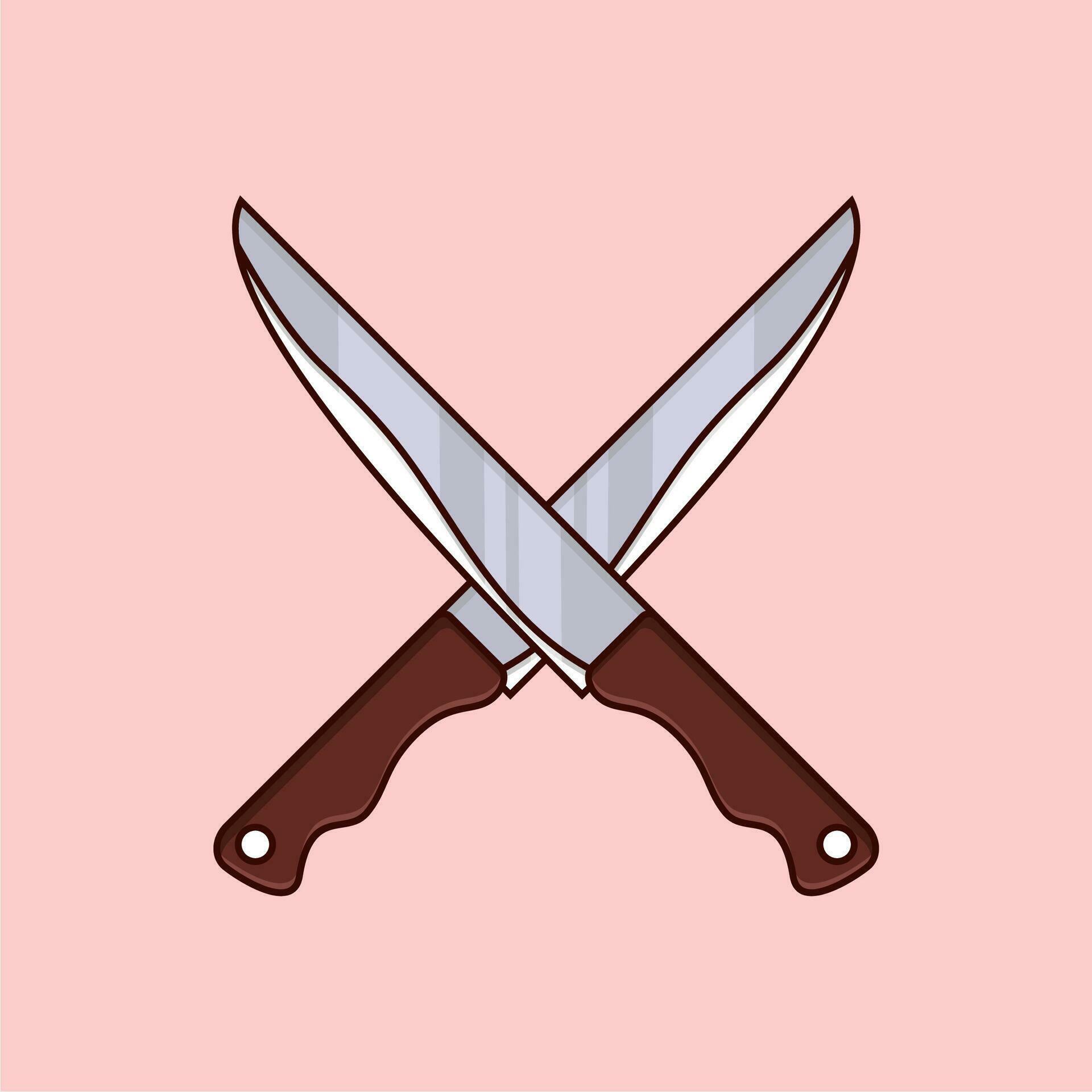 Knife Cartoon Vector Icon Illustration Food Object Icon Concept 36251839 Vector Art At Vecteezy