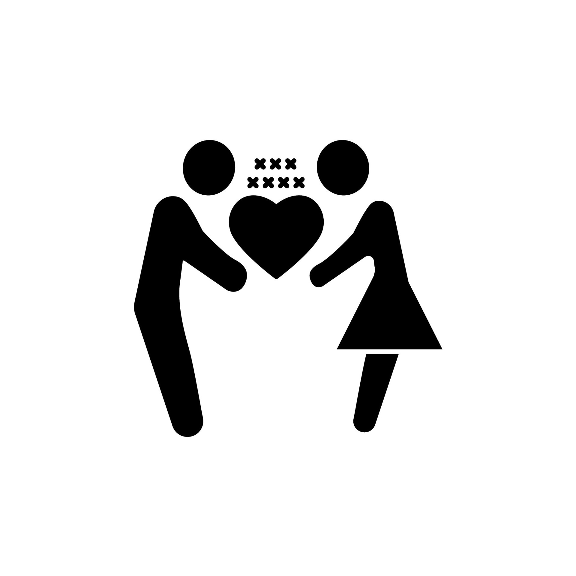 Couple Concept Line Icon Simple Element Illustration Couple Concept Outline Symbol Design