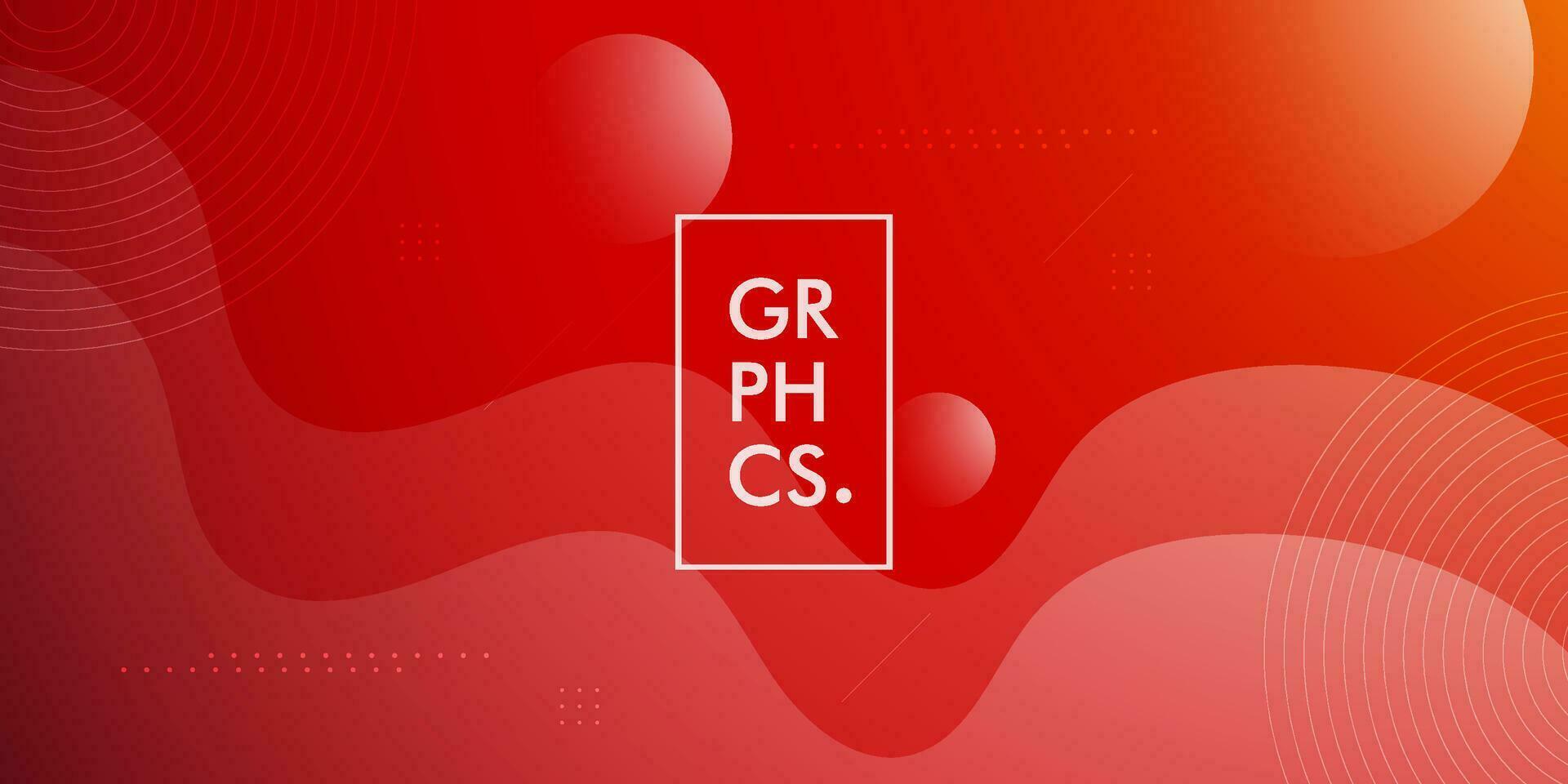 Abstract Colorful Orange Wave Background With Wavy Fluid Shapes With Geometric Pattern Bright