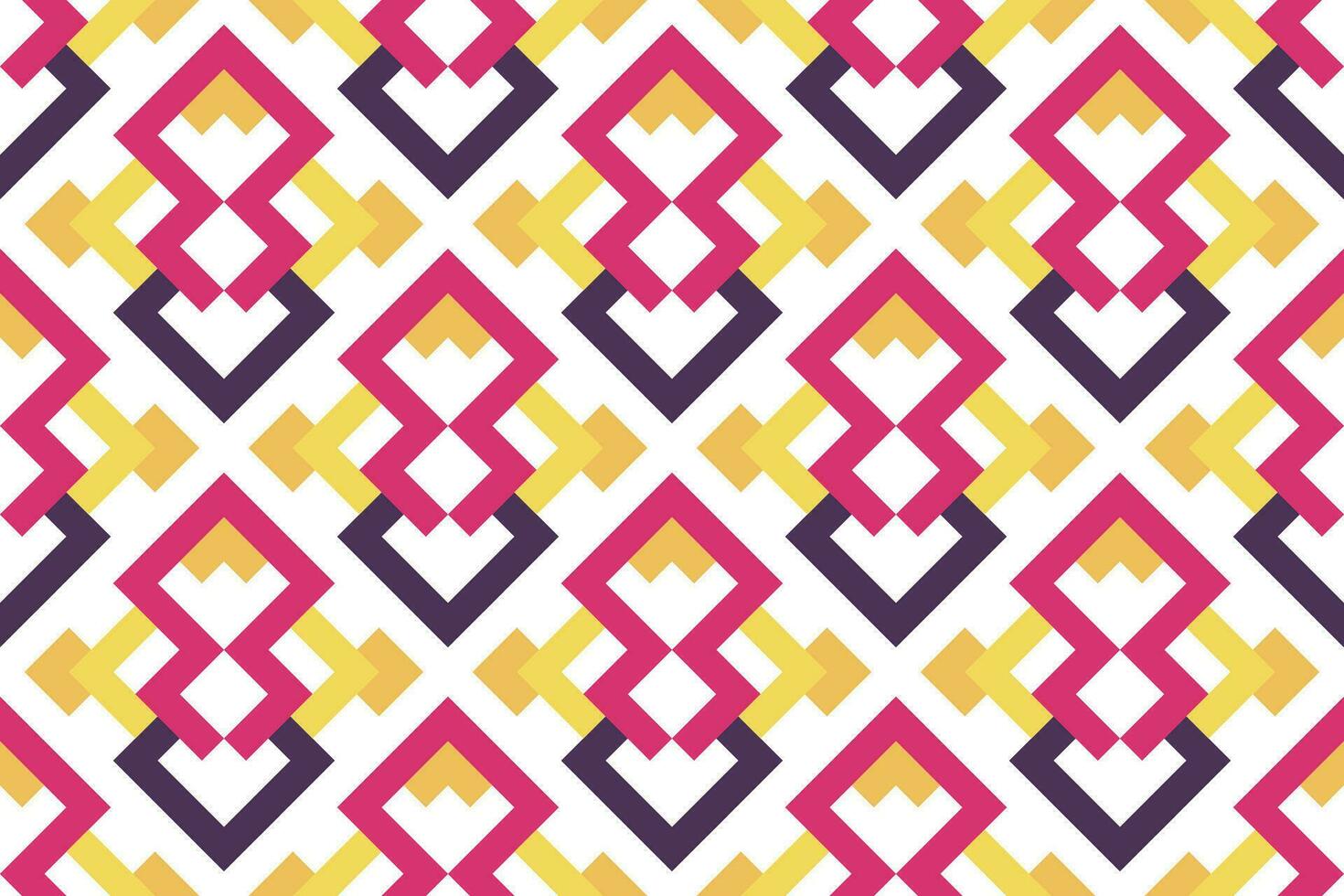 Geometric Seamless Pattern Abstract Graphic Background With Squares Lines Grid Simple Geo