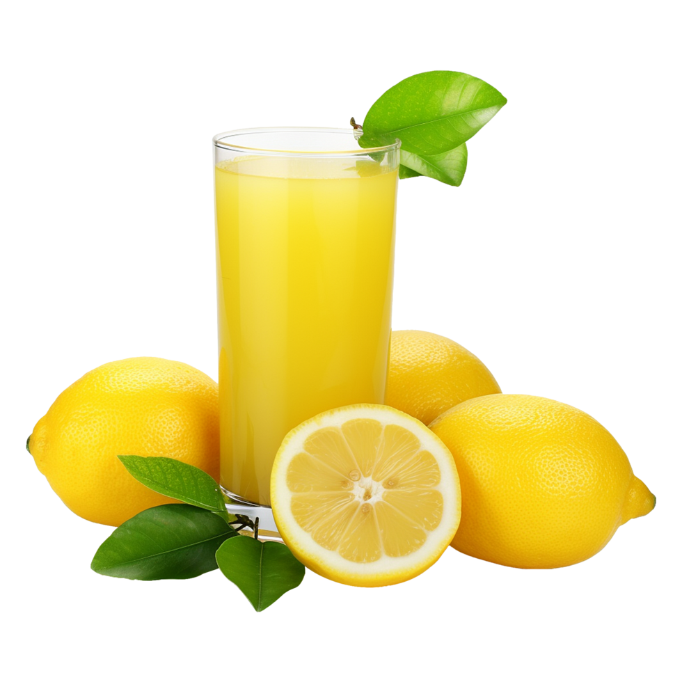 ai généré fruité citron jus isolé sur transparent Contexte png 36256755 PNG