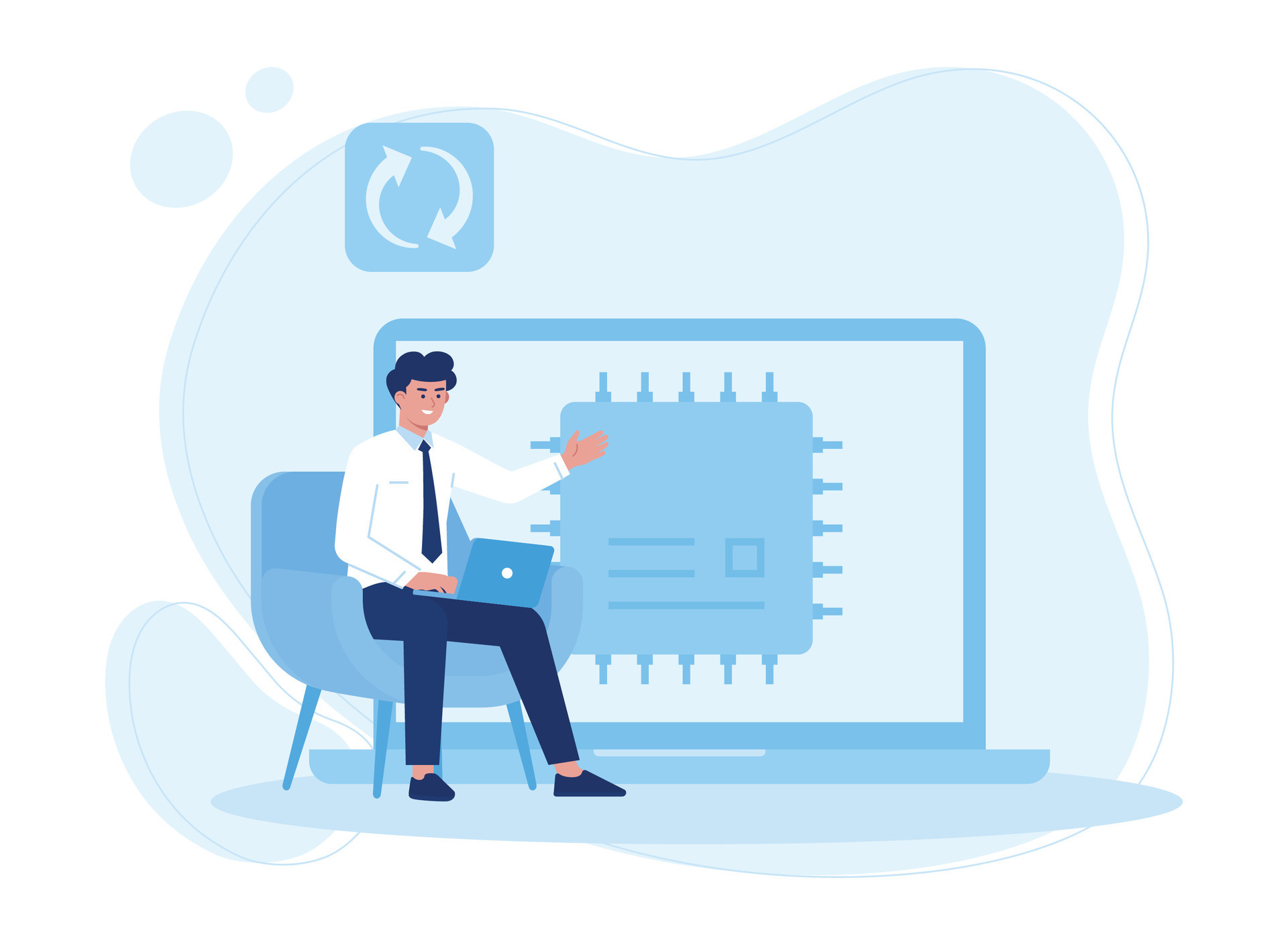 online database, cloud disk. data storage, information base, computer applications. concept flat ...