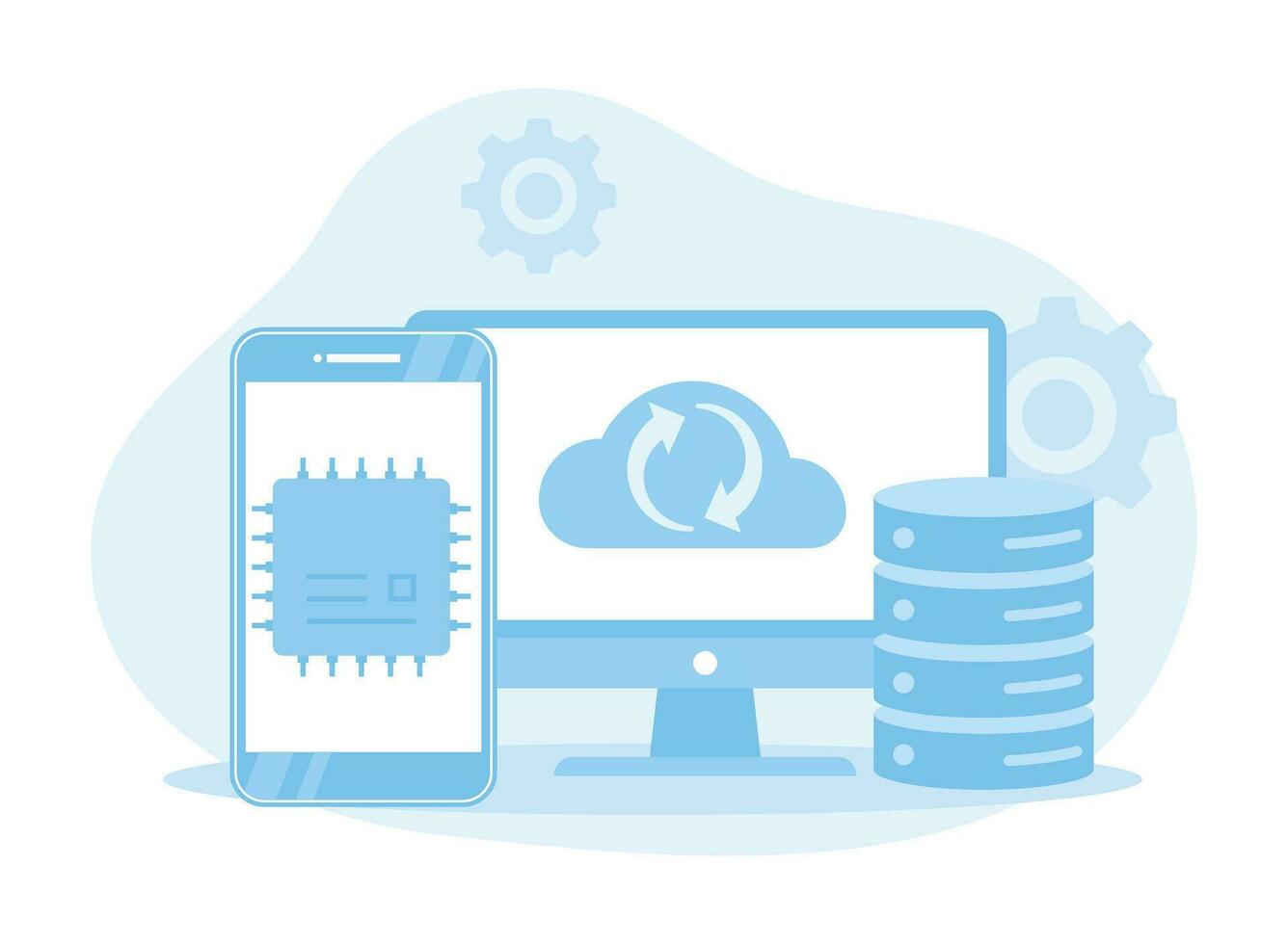 Cloud Information Storage Connected Backup Cloud Ncept