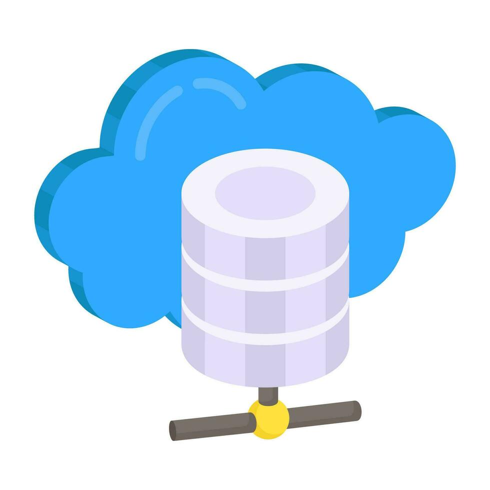 A unique design icon of cloud database 36266420 Vector Art at Vecteezy