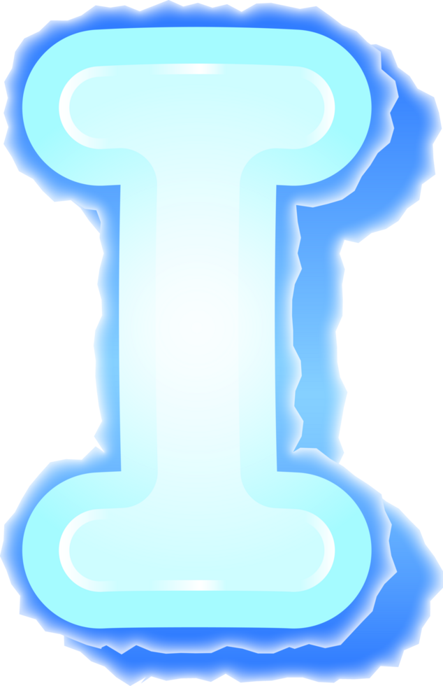 Icy Alphabet Letter I 36272834 PNG