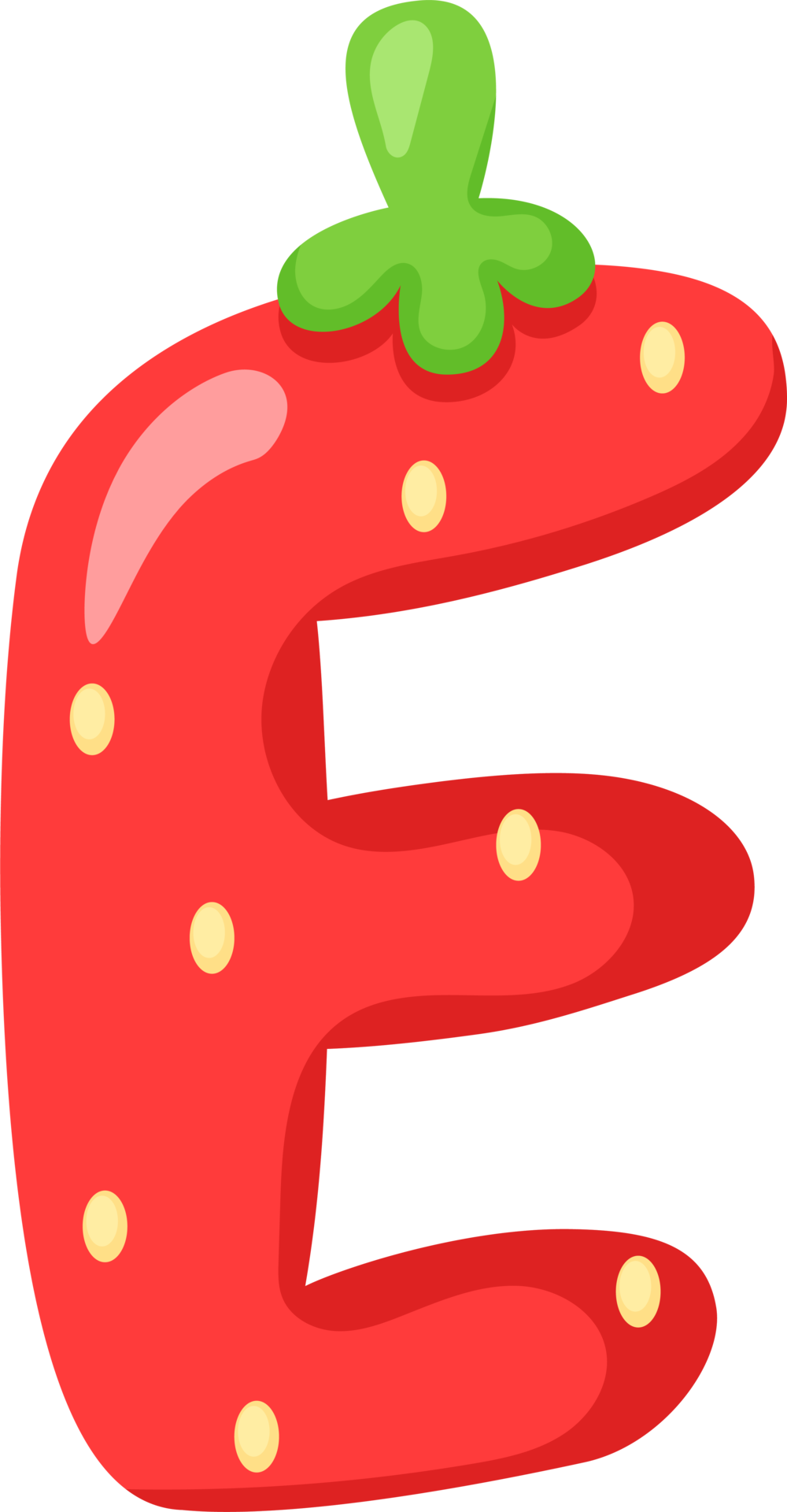 Strawberry Alphabet Letter E 36273523 Png