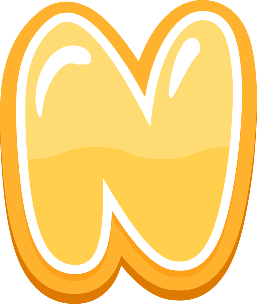 Cute Alphabet Letter N 36273529 PNG