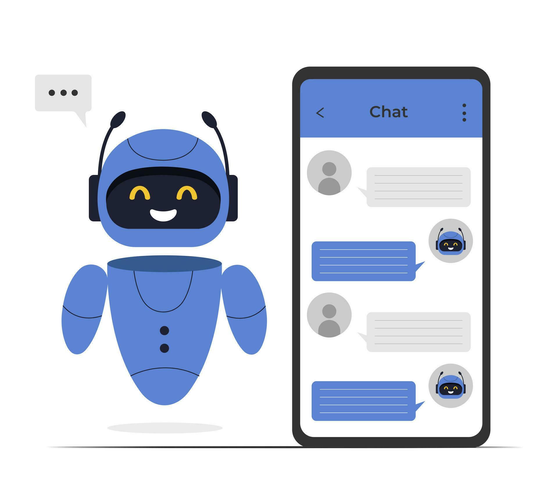 Chatbot Neural Network Ai Servers And Robots Technology Cute Chatbot Ai Character 36273868