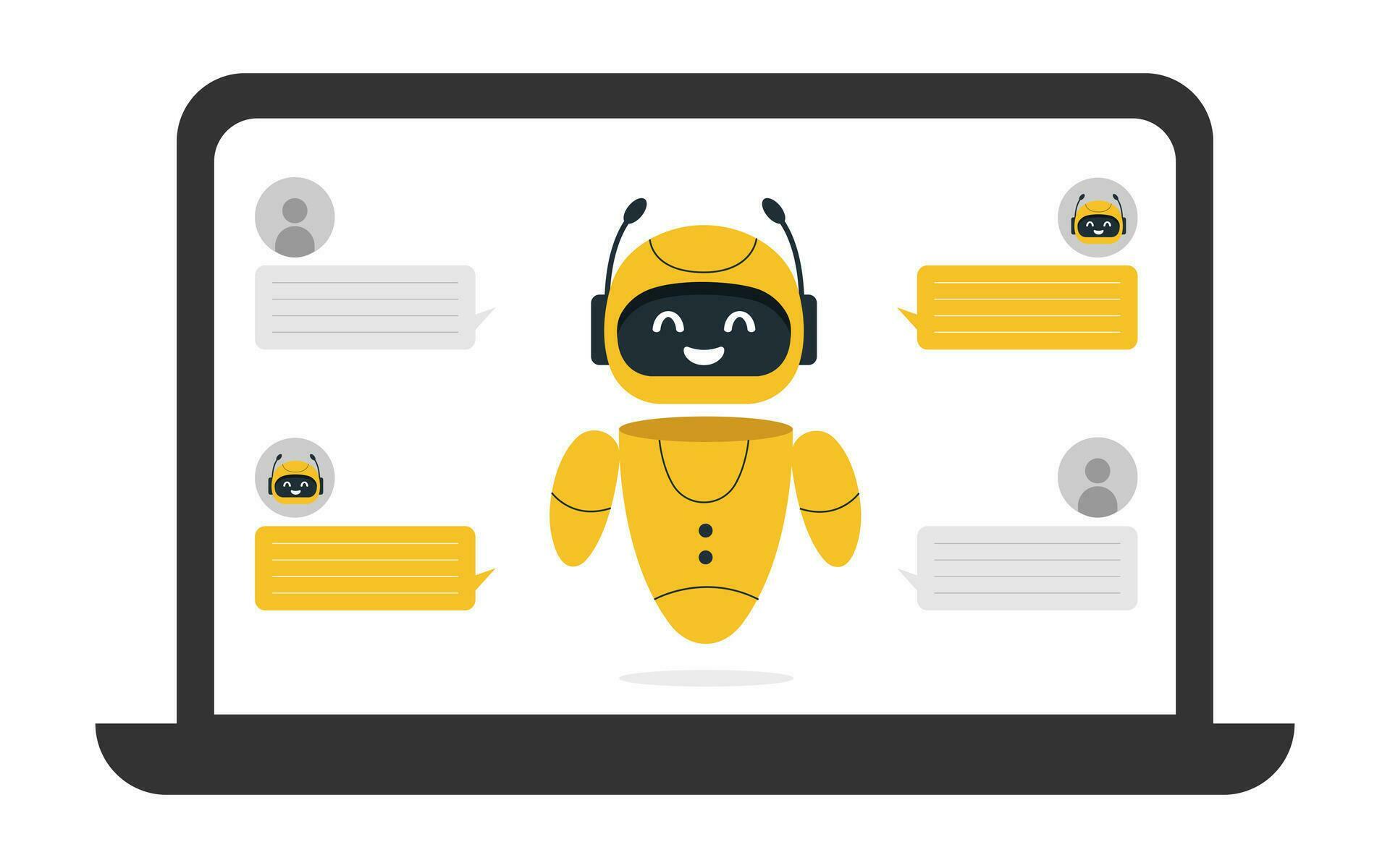 Chatbot Neural Network Ai Servers And Robots Technology Cute Chatbot