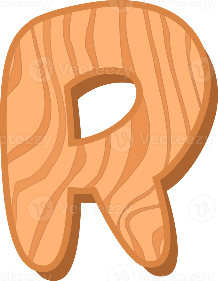 De Madera Alfabeto Letra R 36273896 Png