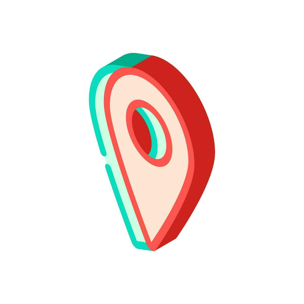 red pointer map location isometric icon vector illustration 36277329 Vector Art at Vecteezy