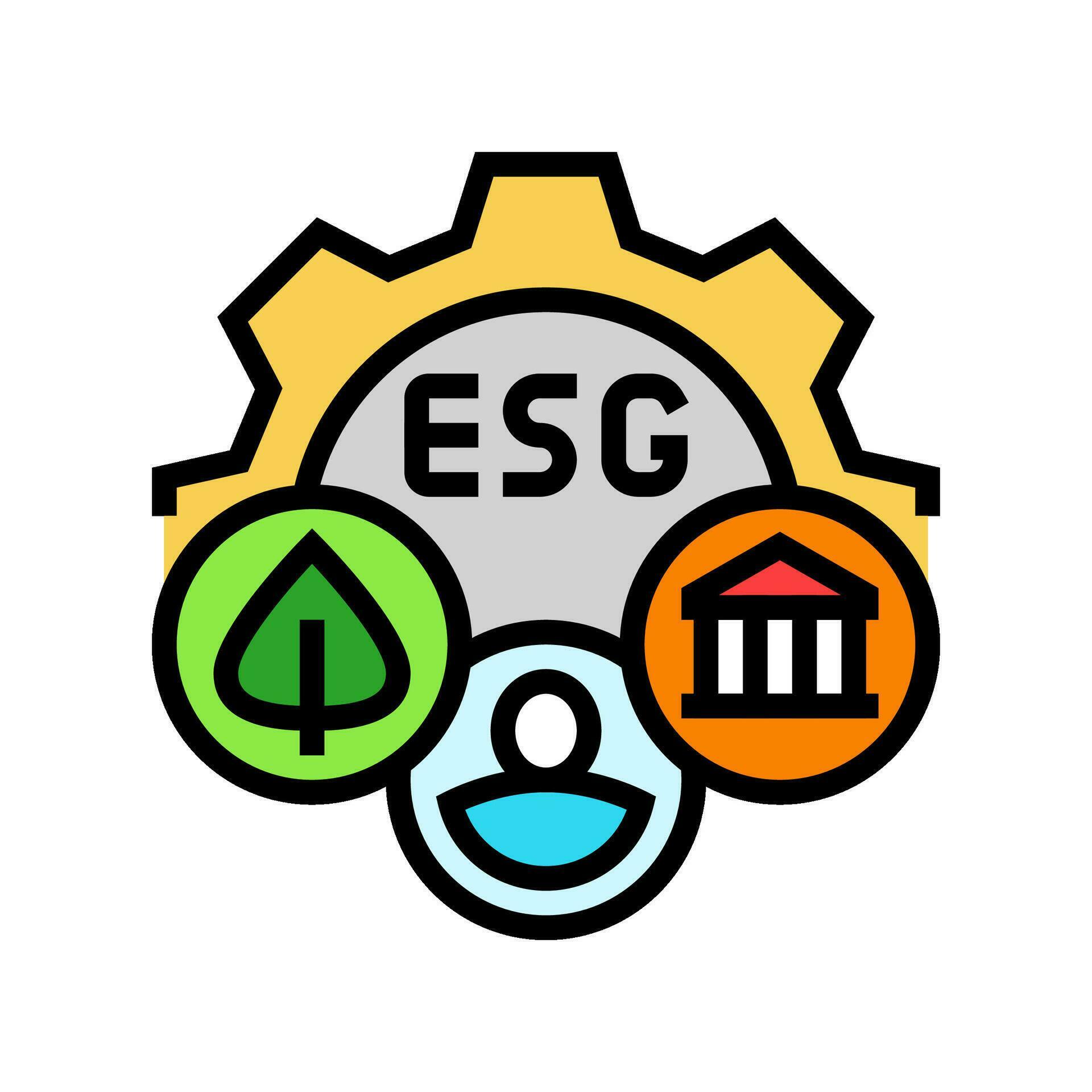 esg environmental social governance color icon vector illustration 36278657 Vector Art at Vecteezy