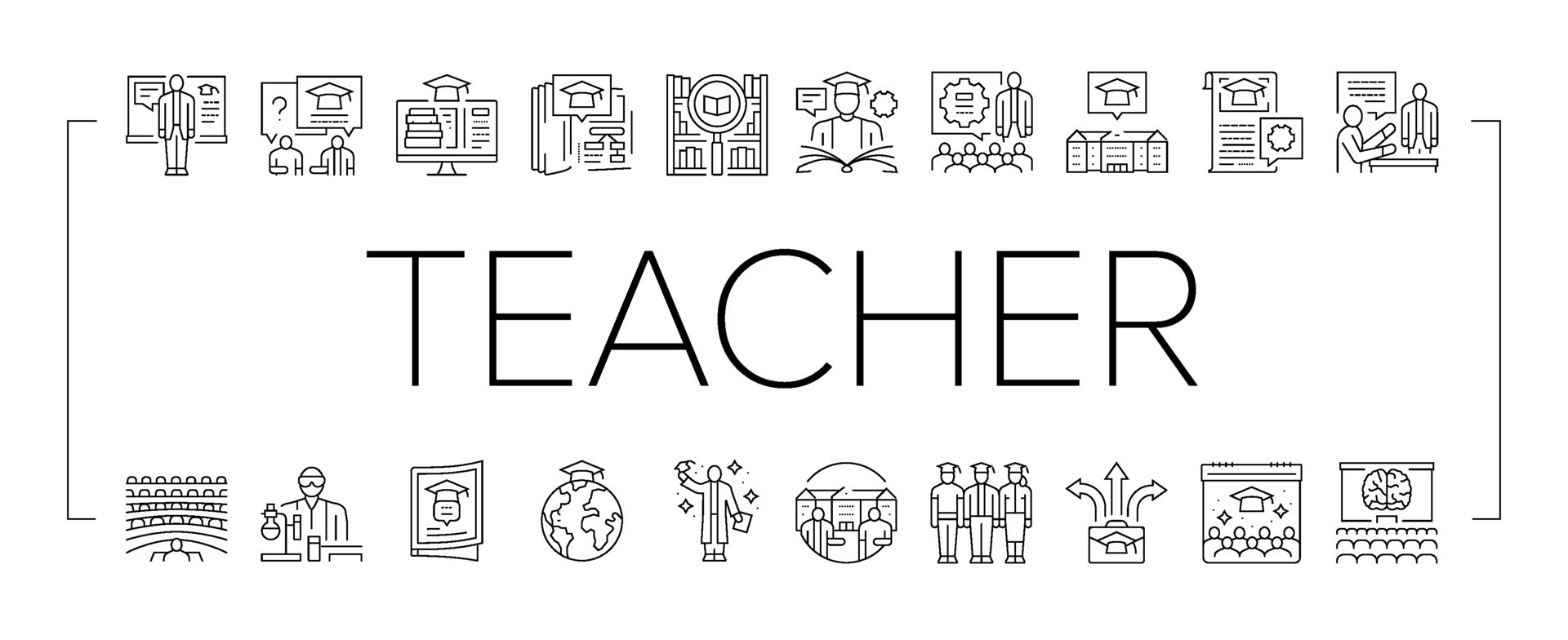 college teacher student class icons set vector 36279970 Vector Art at ... college teacher student class icons set vector 36279970 Vector Art at ...