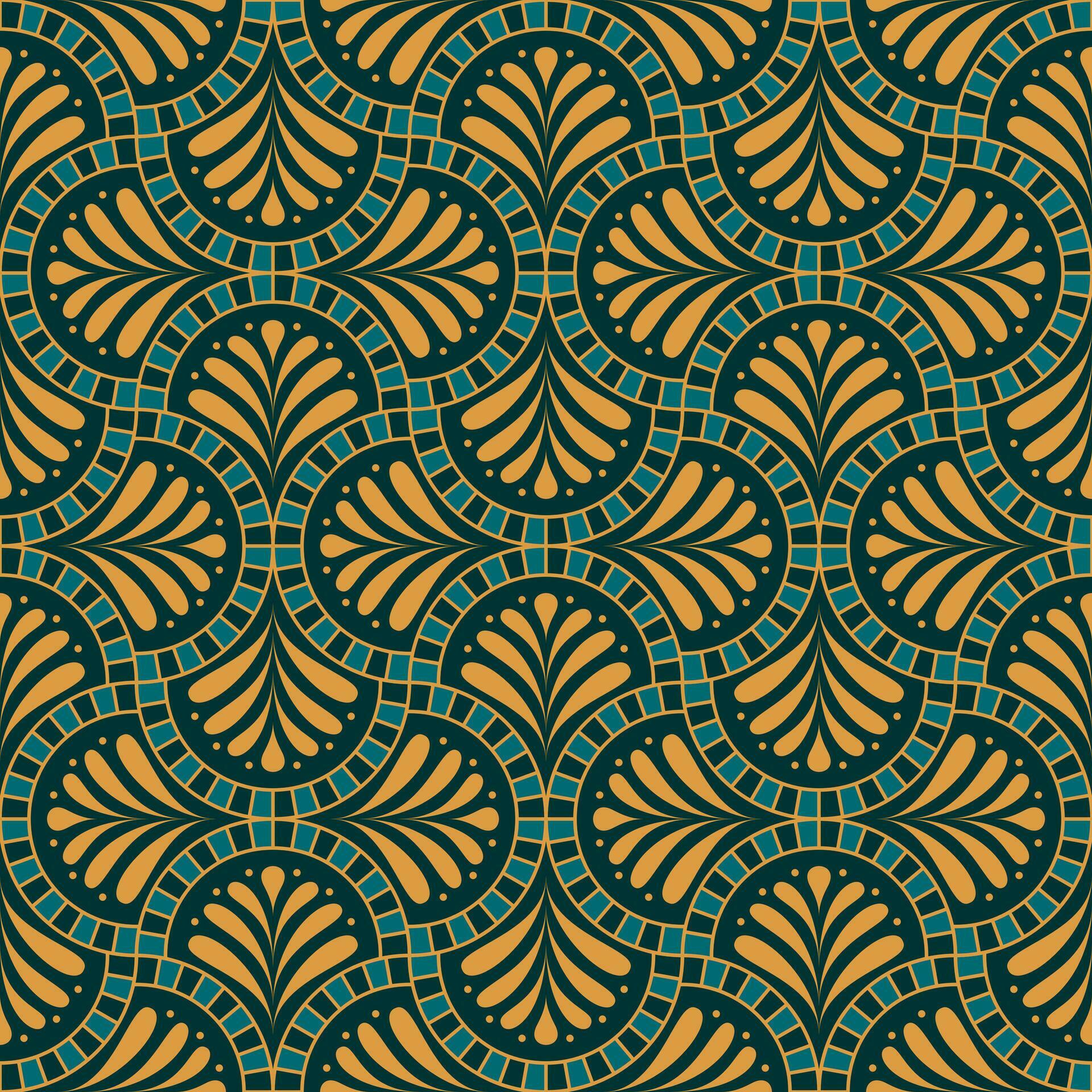 Retro Geometric Seamless Pattern Vector Image 36280184 Vector Art At Vecteezy