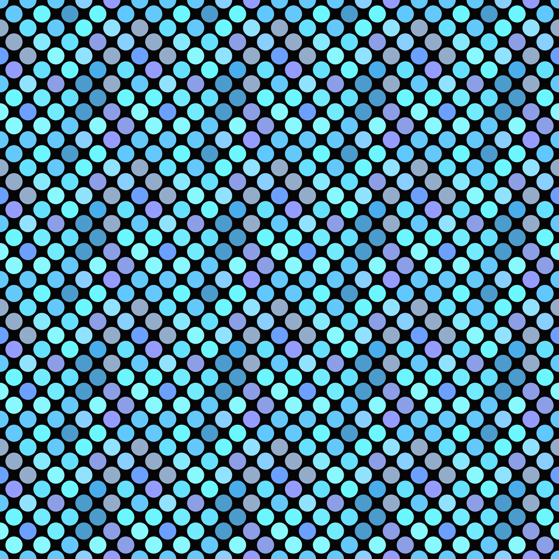 Blue Seamless Circle Pattern Background Abstract Vector Graphic