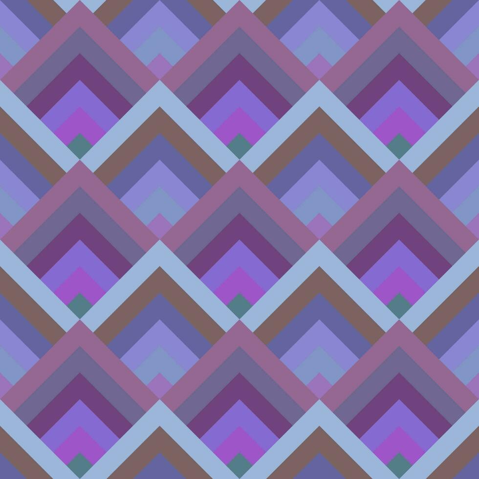 Colorful Abstract Geometrical Diagonal Square Tile Mosaic Pattern